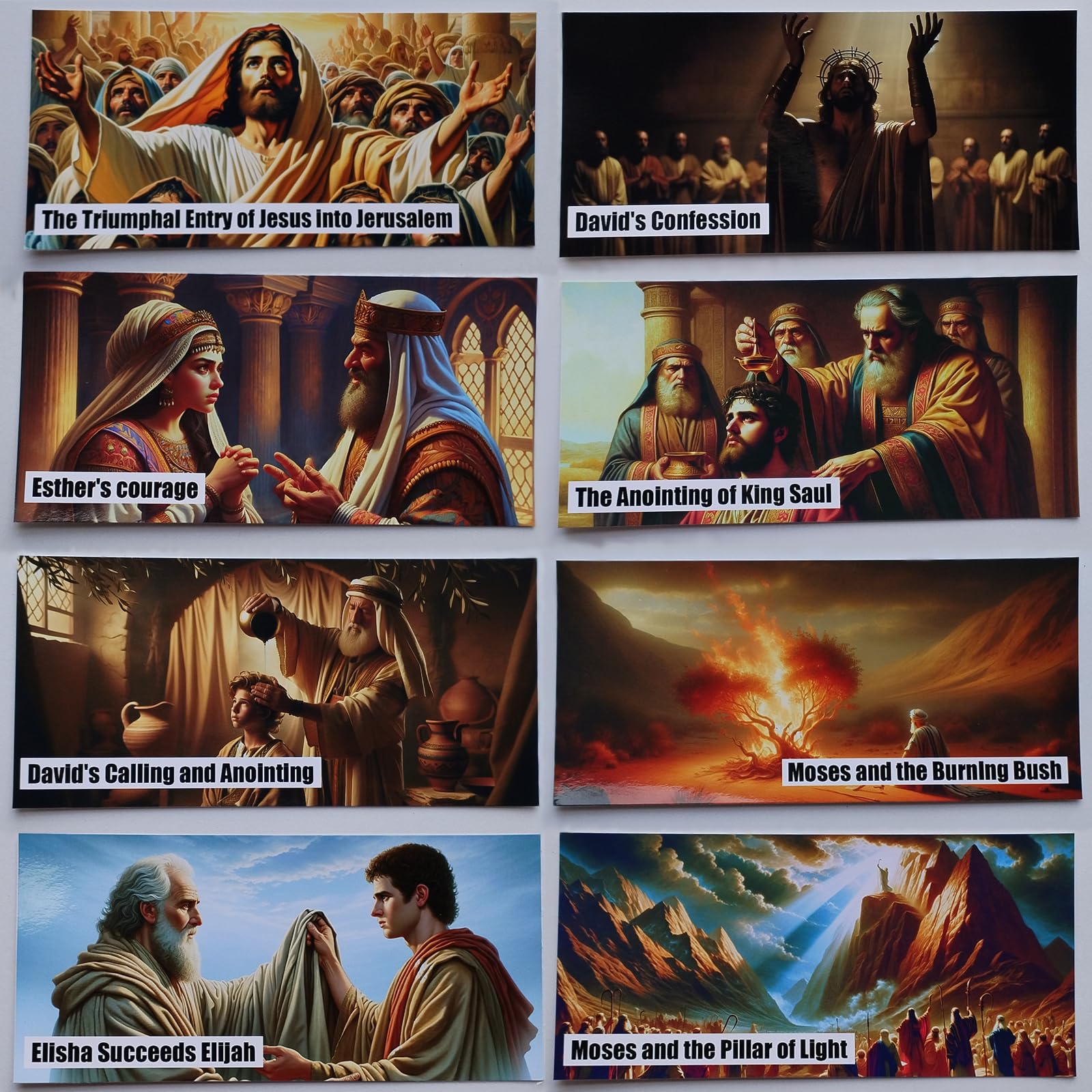 Amazon.com: [HOMENEED] 180 Pcs 60 Styles Religious Story Character Card ...