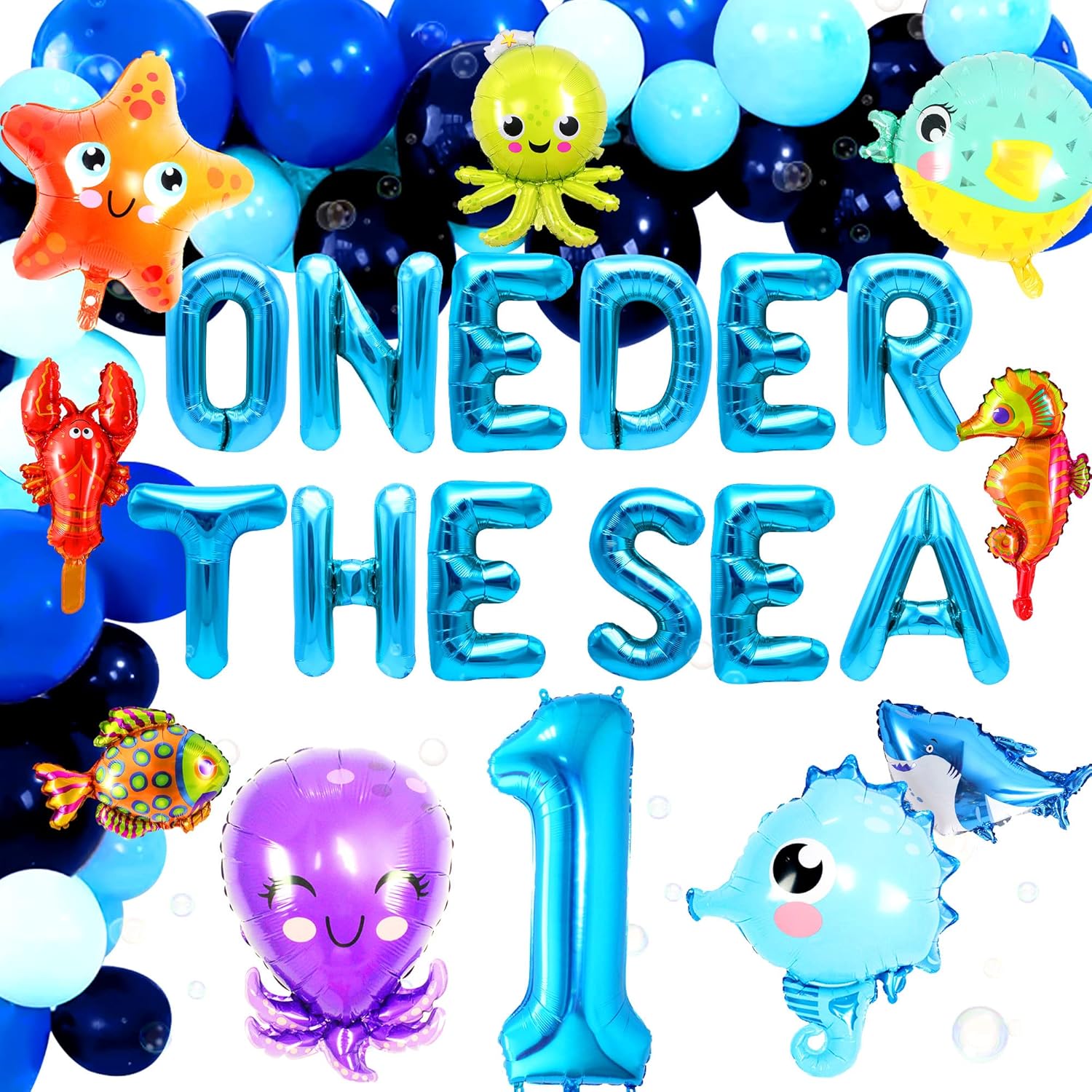 Amazon.com: LaVenty Oneder The Sea Birthday Decoration Oneder The Sea Party Favors Under The Sea ...