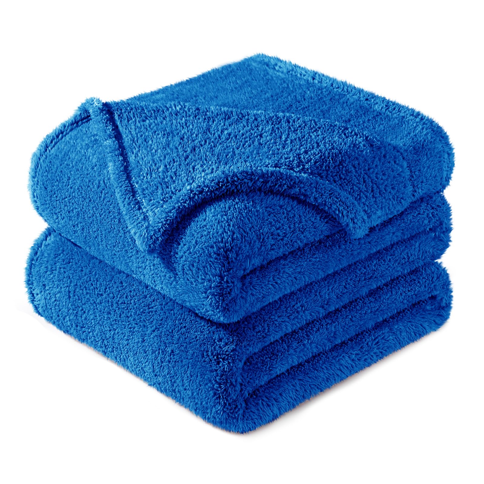 Amazon.com: Exclusivo Mezcla Queen Size Flannel Fleece Blanket, Super ...