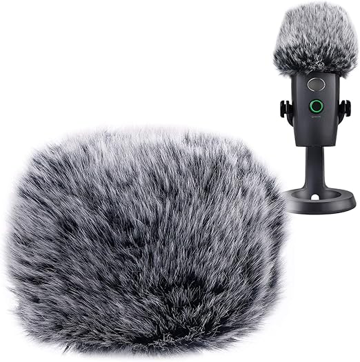 Amazon.com: YOUSHARES Microphone Furry Windscreen Muff - Mic Wind Cover ...