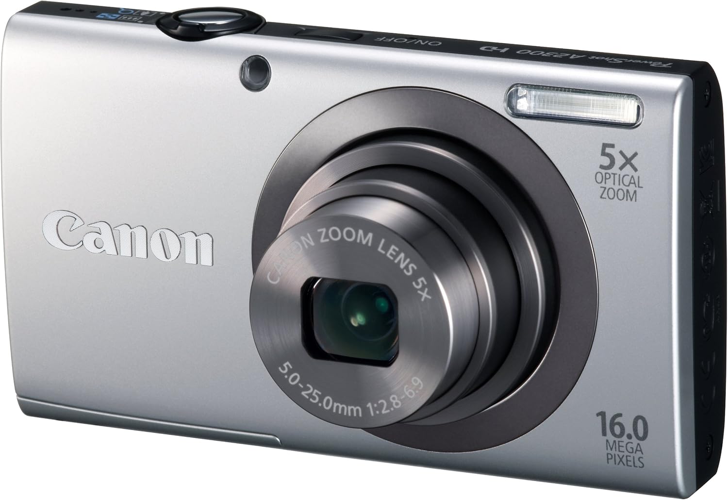 Amazon.com : Canon Digital Camera PowerShot A2300 (Silver) 5x Optical ...