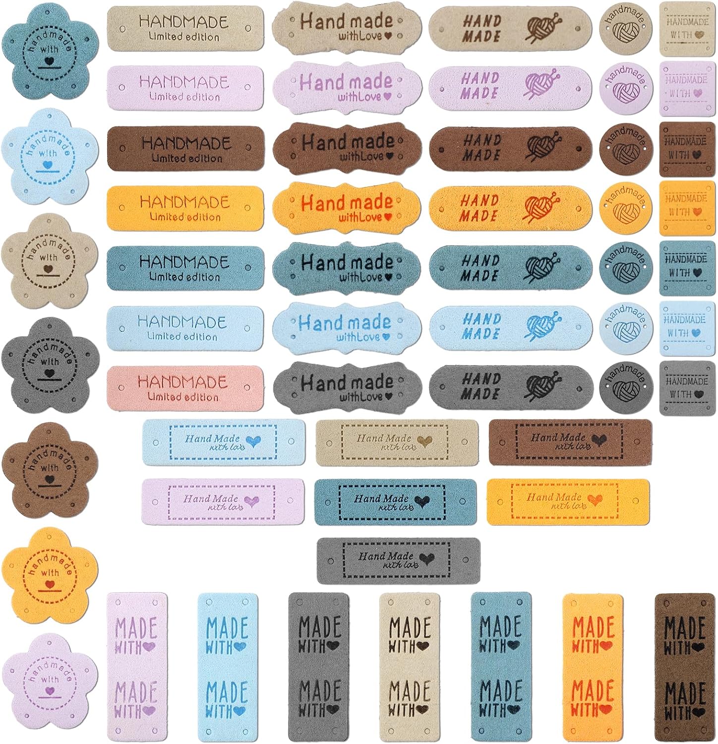 Amazon.com: 56pcs Personalized Sewing Labels for Handmade Items ...