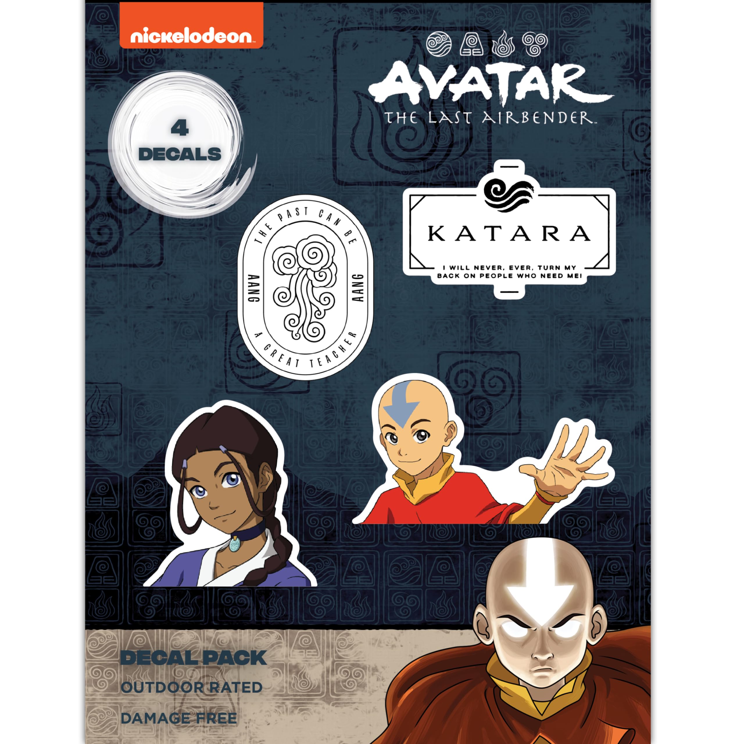 Amazon.com - Avatar The Last Airbender Decals - Set of 4 Katara Aang ...