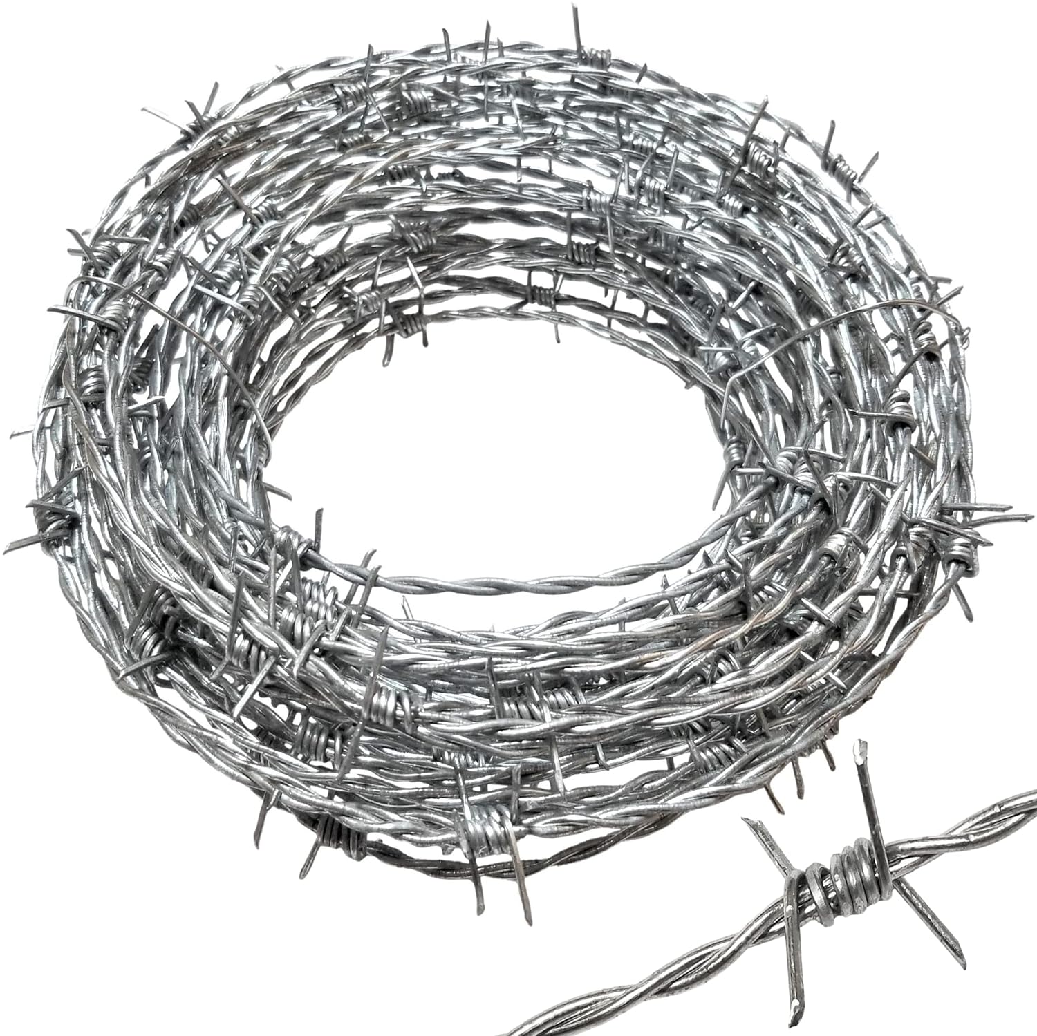 Real Barbed Wire 60ft (18.3m) 15 Gauge 4 Point – Great for Crafts ...