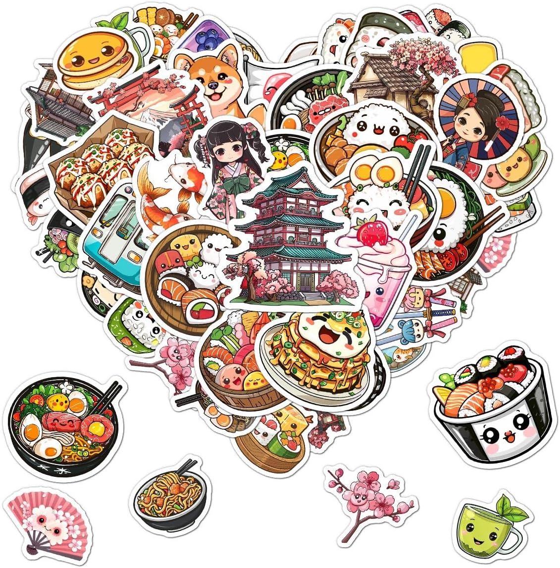 Amazon.com - 50Pcs Cute Tokyo Stickers in Japan Culture Kawaii Japanese ...