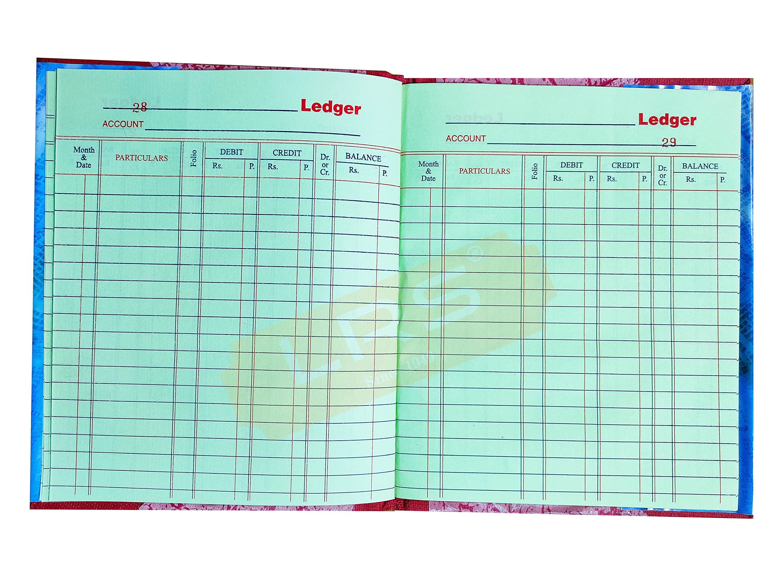 LRS Ledger Short Size - 21 * 17 cm - 80 GSM Ledger Paper - 58 Pages ...