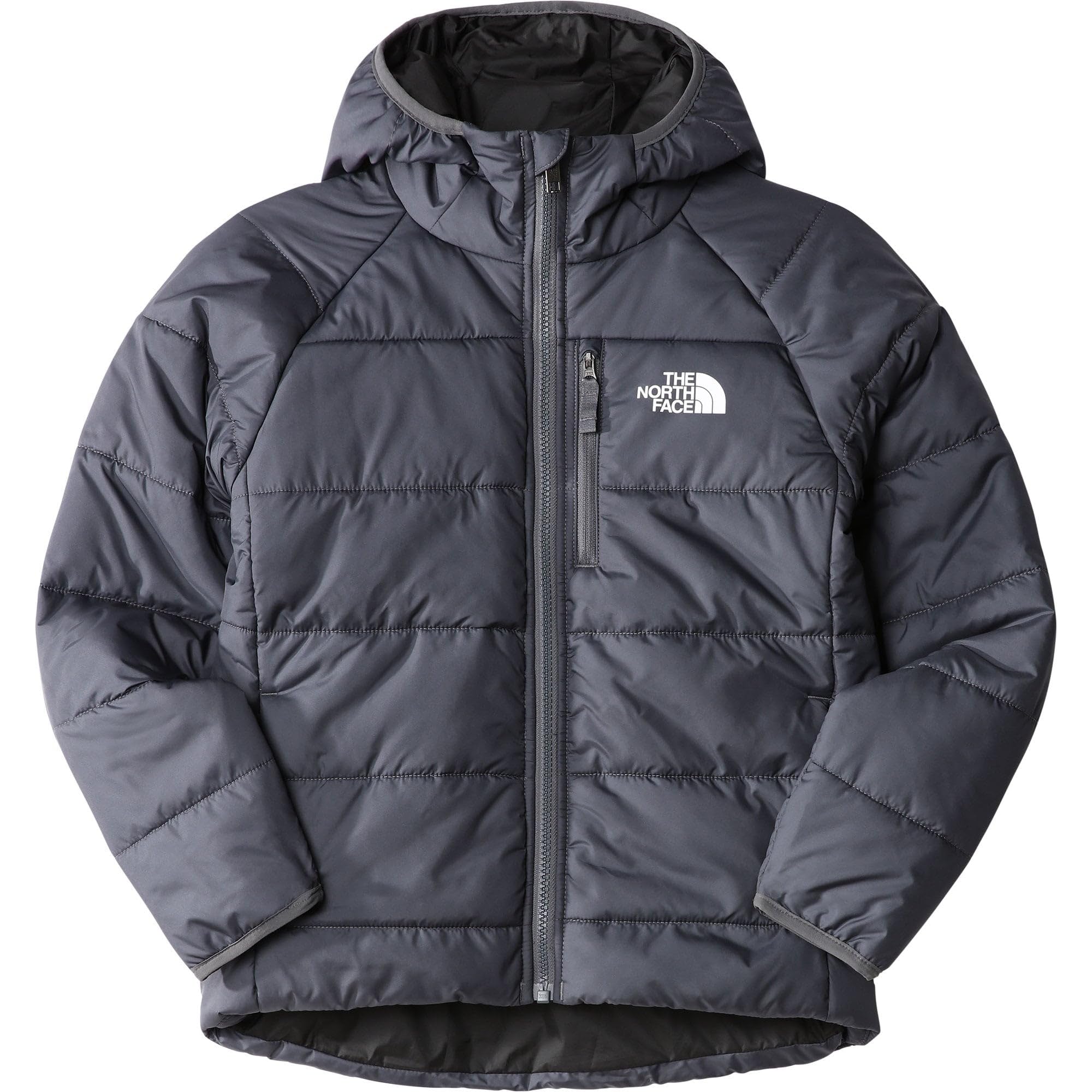 Compare the north face women's dark grey quilted hooded padded jacket ...