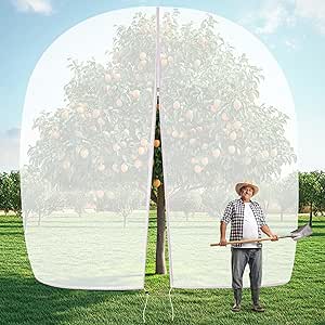 Amazon.com : 10 X 14FT Large Fruit Tree Netting, Tree Nets for Fruit Trees with Zipper and ...