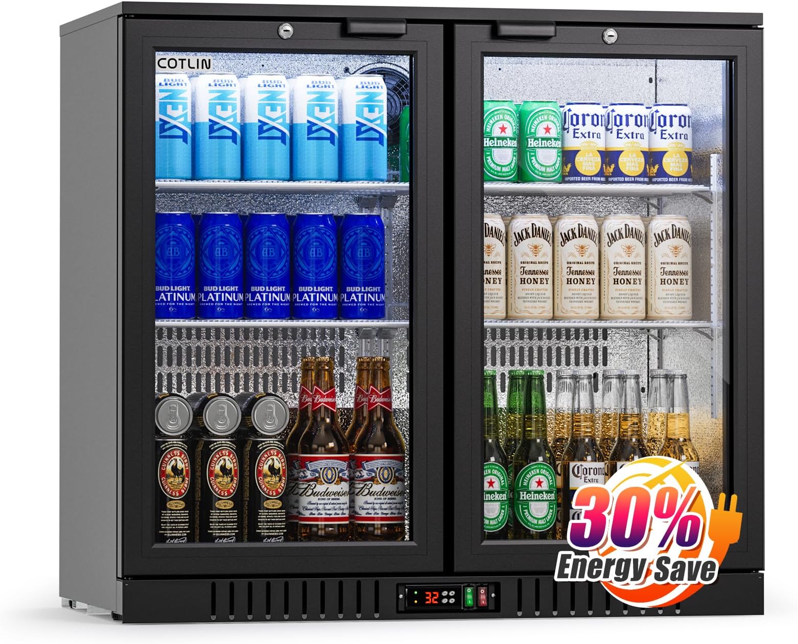 Amazon.com: Coolski Back Bar Cooler Commercial Undercounter ...