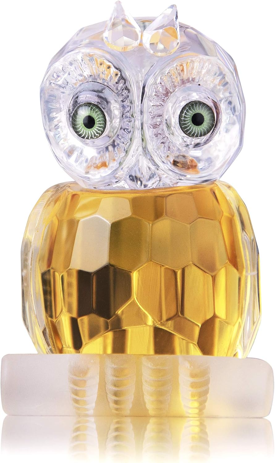 Amazon.com: H&D HYALINE & DORA Yellow Mini Crystal Owl Figurine ...