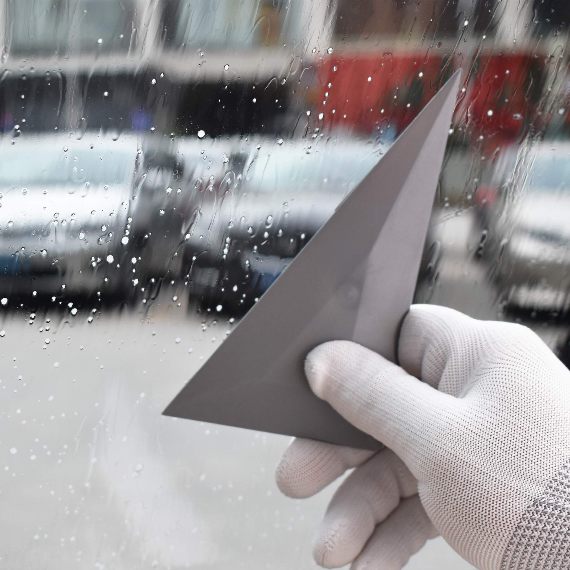 Snapklik.com : Window Tint Kit - 5Pcs Grey Squeegee Card Scraper Triangle Tool For Car Wrapping ...