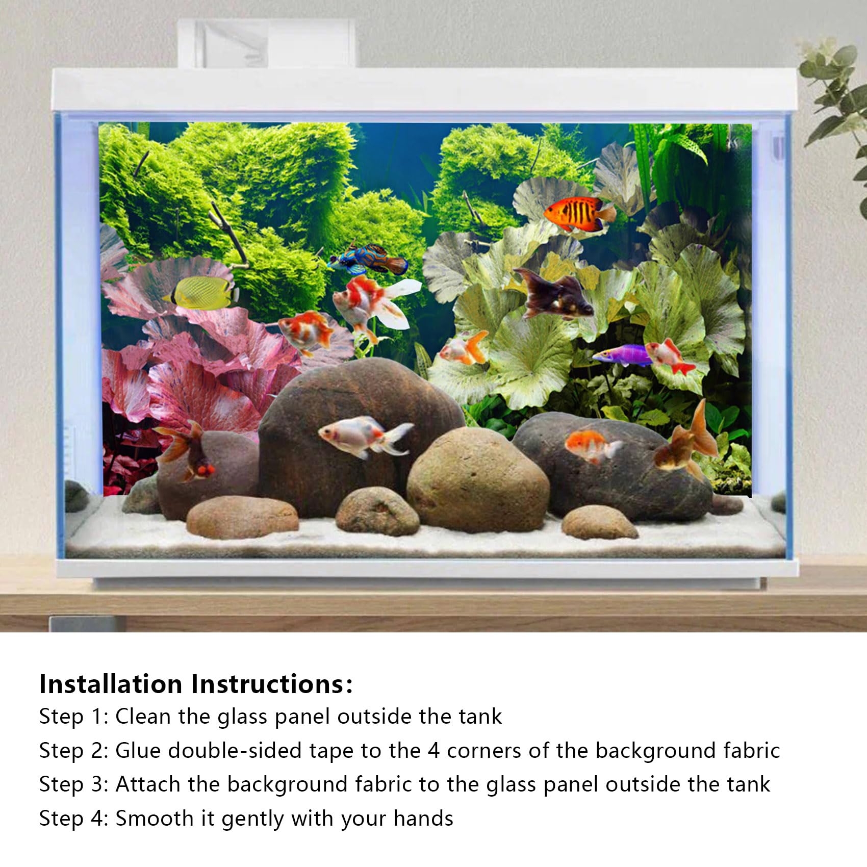 Snapklik.com : Fish Tank Background 36x14 Inch Aquarium Background ...