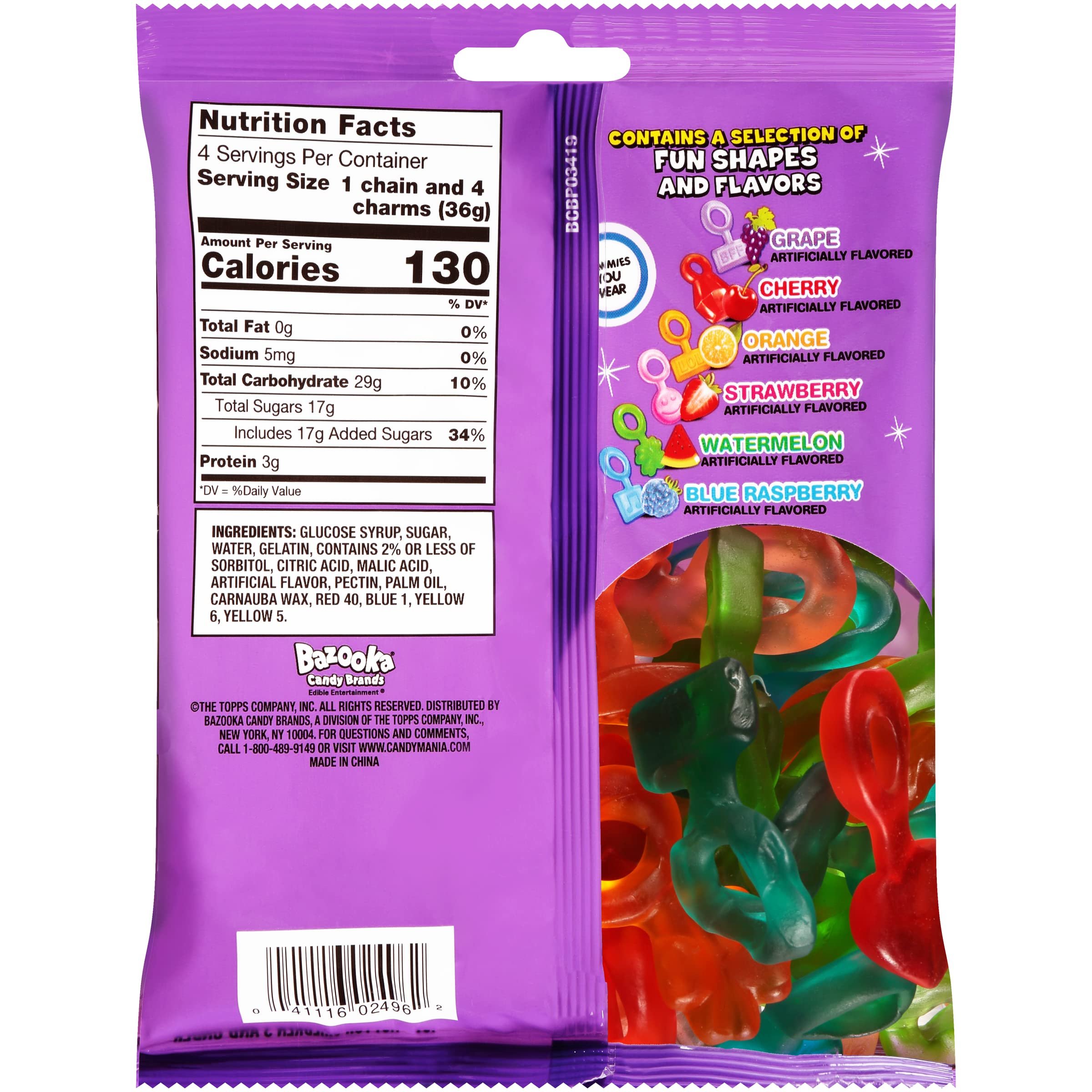 Snapklik.com : Ring Pop Gummies Chains Bulk Pack - Individual 12 ...