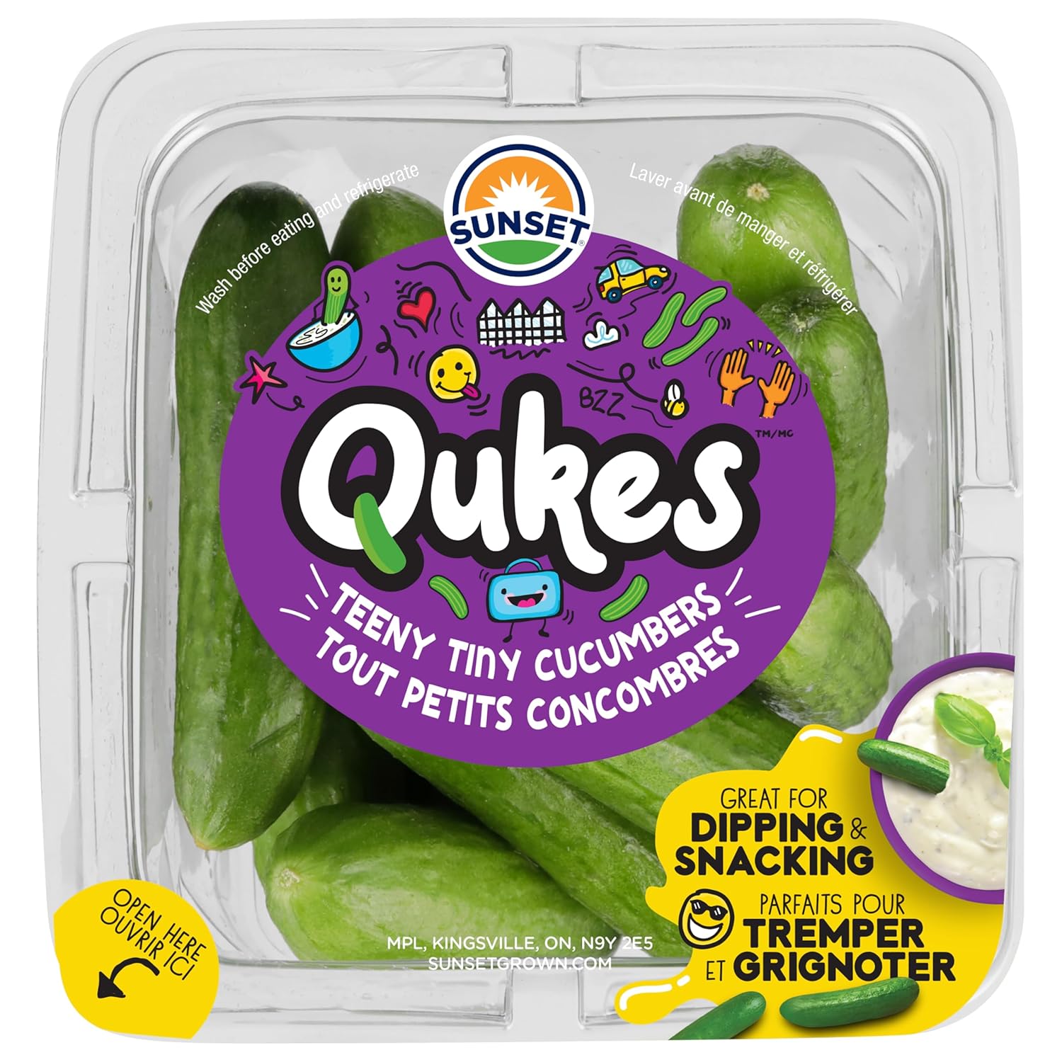 Amazon.com: SUNSET Mini Cucumbers, 8 OZ : Grocery & Gourmet Food