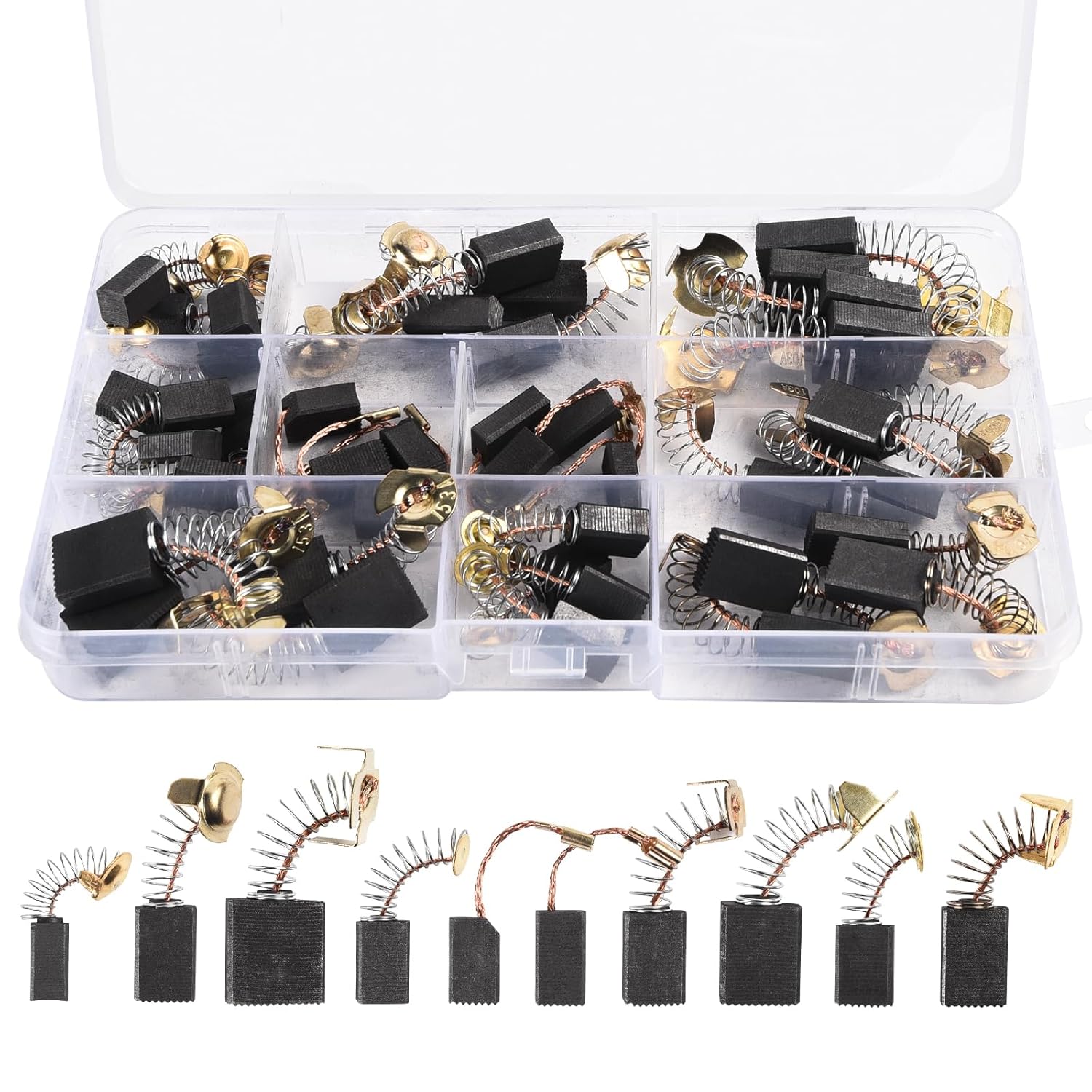 Amazon.com: 40Pcs Electric Motor Carbon Brushes Set Graphite Carbon Brushes for Electric Hammer ...