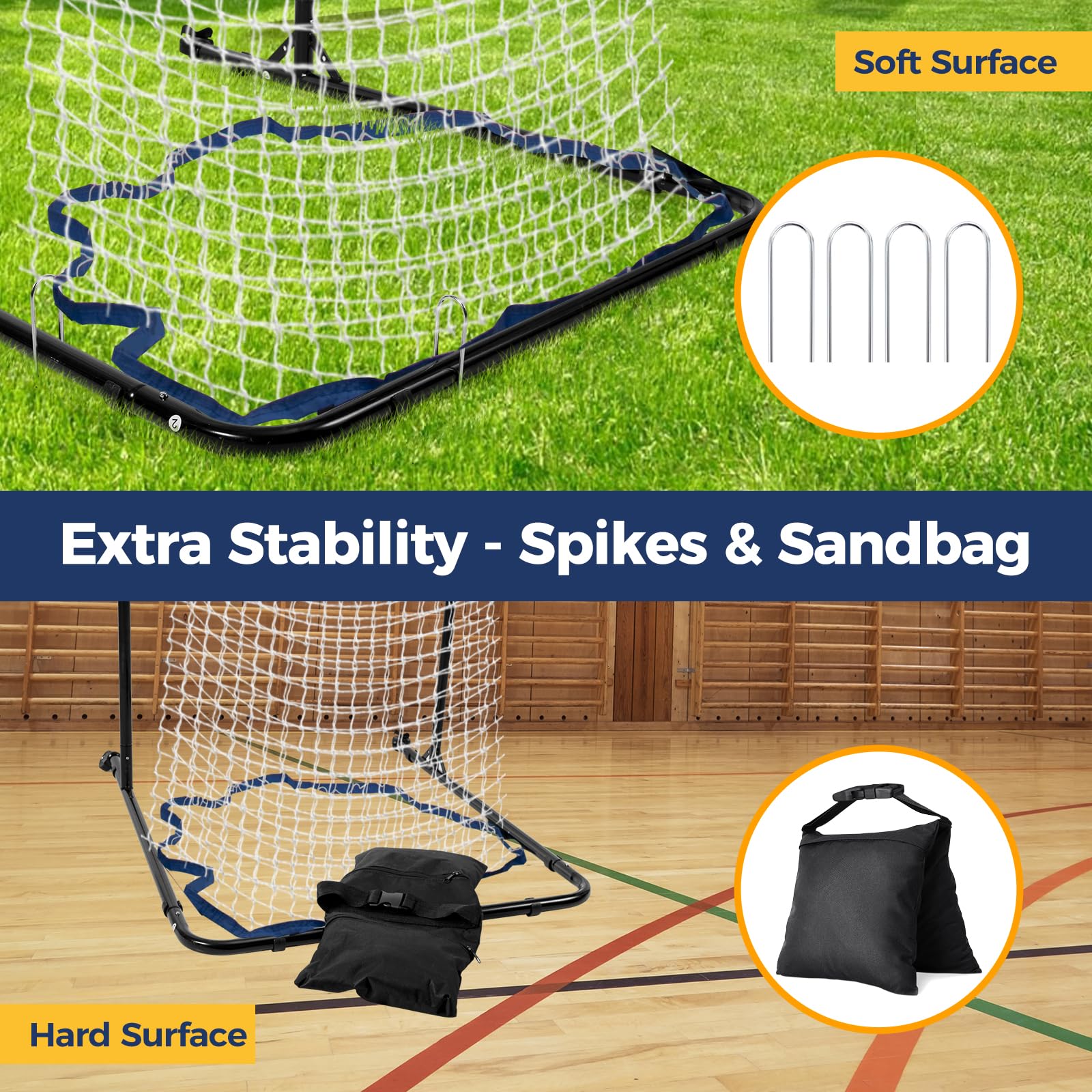 Adjustable Setting Training Net With Adjustable Height & Angle - 130 ...
