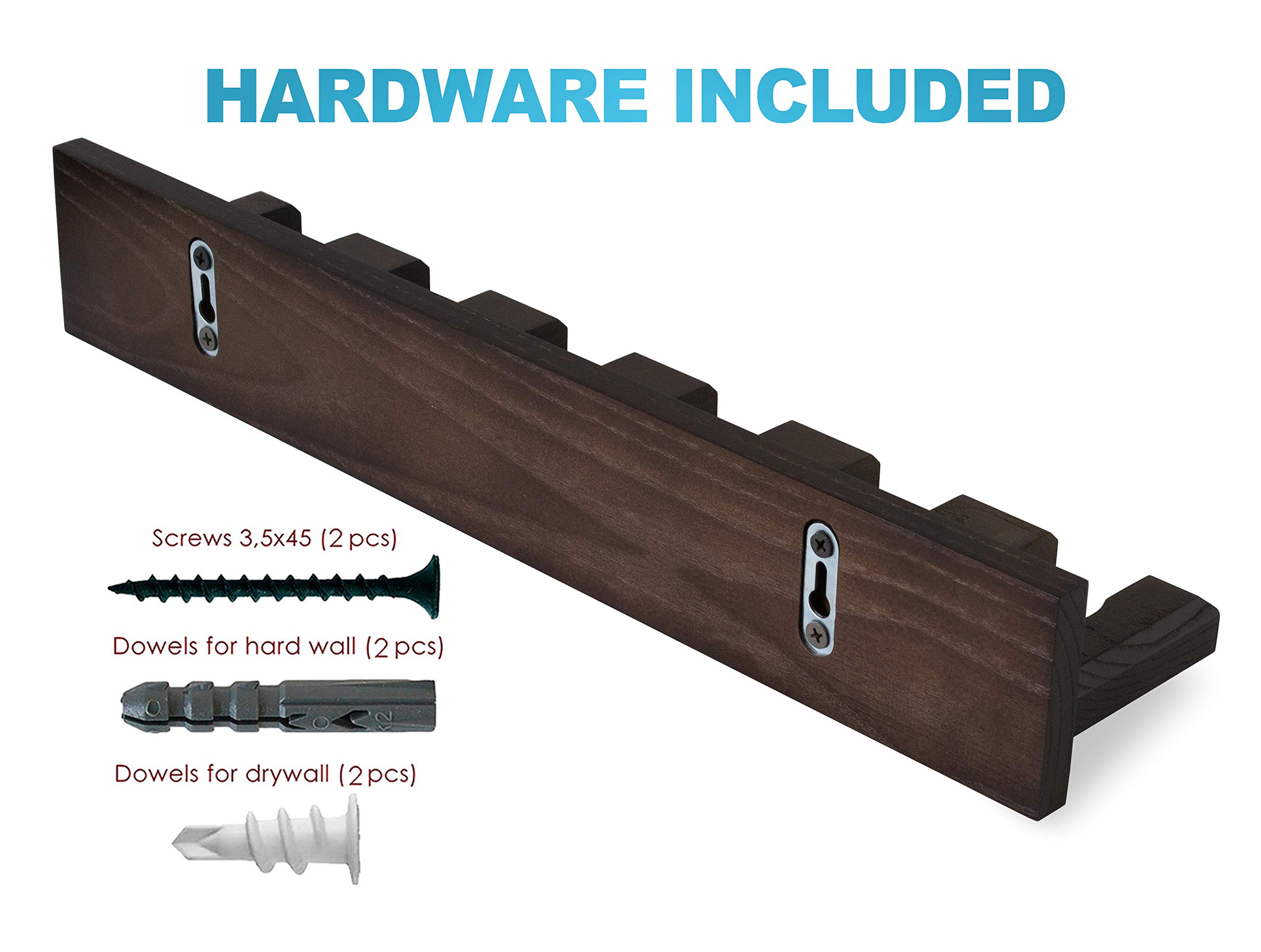 Buy Teslyar Baseball Bat Rack Holder Display Wall Mount Ash Wood ...