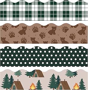 Amazon.com: FYSUIMU 60Pcs Camping Hiking Bulletin Board Borders Back to ...