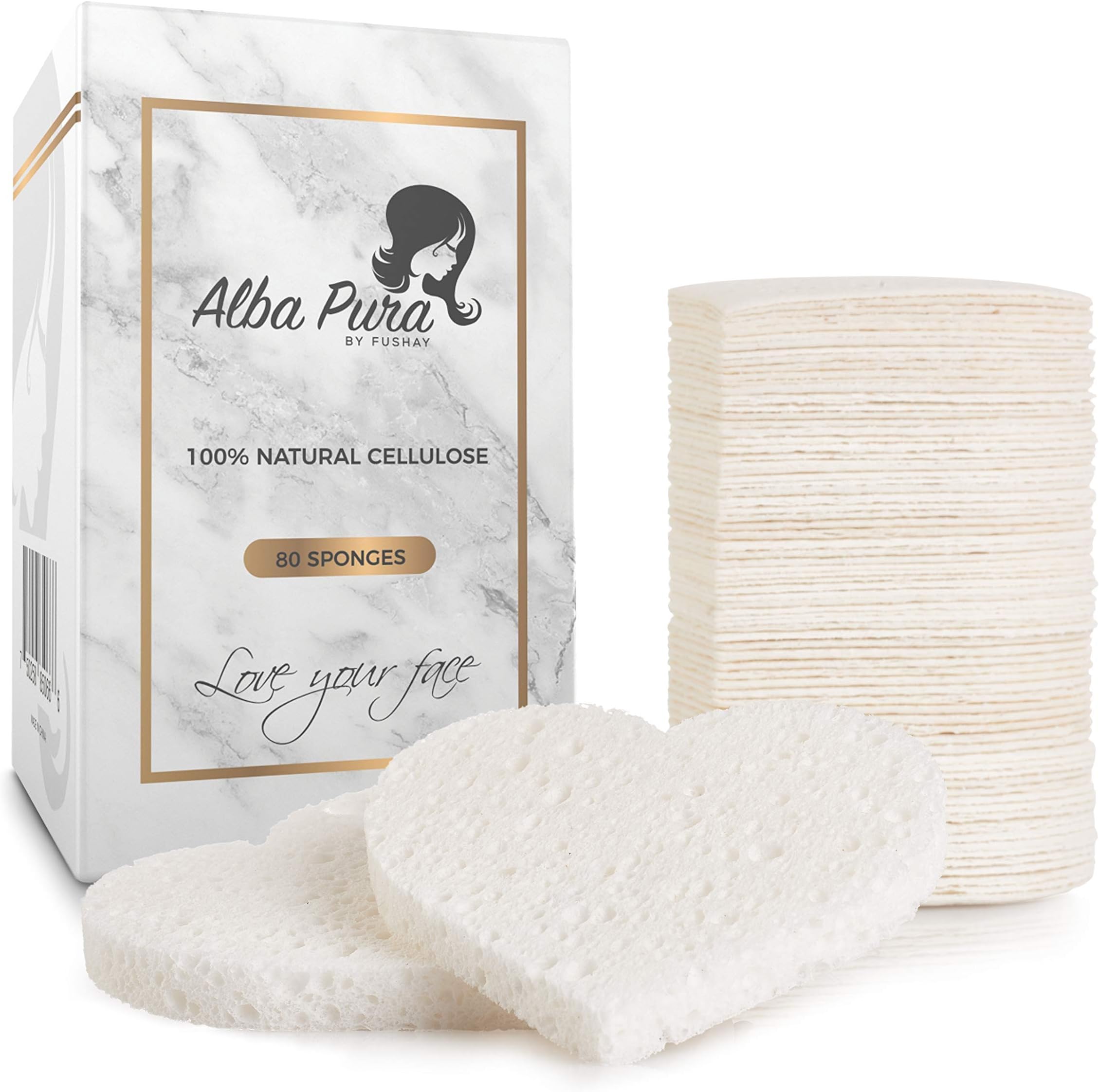 Amazon.com : Compressed Facial Sponges for Sensitive Skin Natural ...
