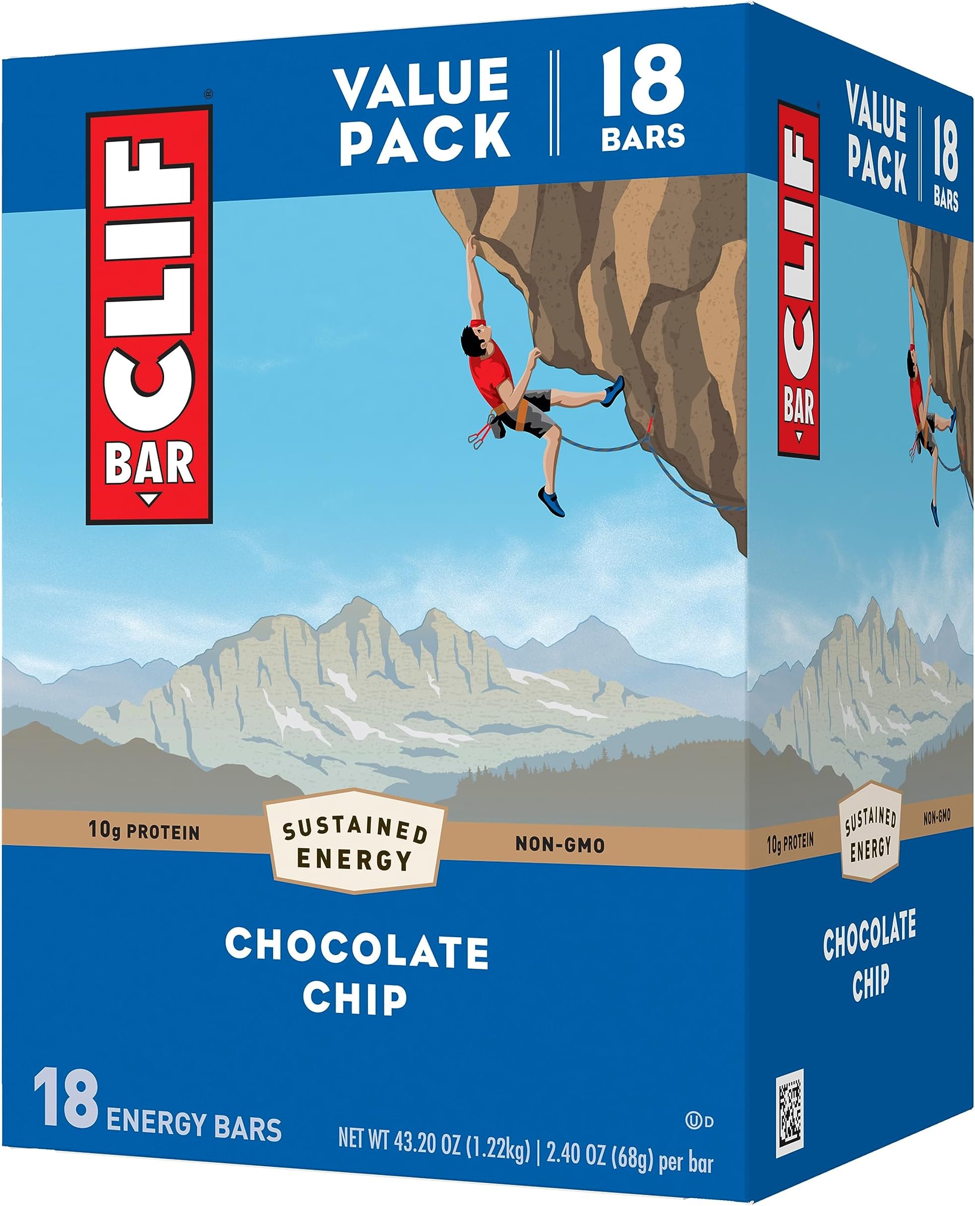 Amazon.com: CLIF BAR - Chocolate Chip - Made with Organic Oats - 10g ...