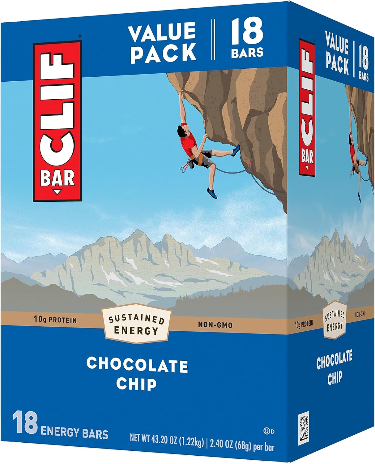 Amazon.com: CLIF BAR - Chocolate Chip - Made with Organic Oats - 10g ...