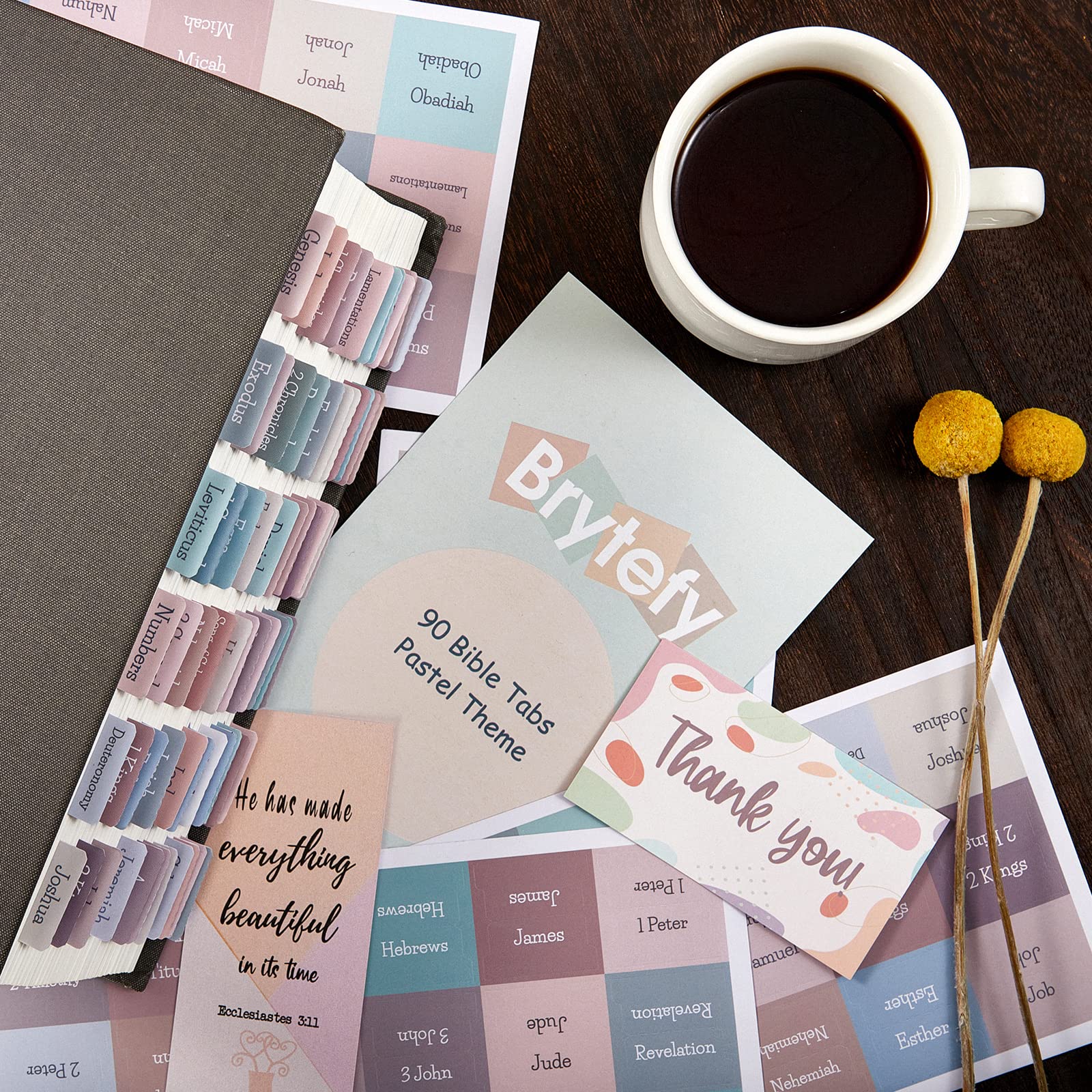 Snapklik.com : Pastel Bible Tabs, Laminated Bible Tabs For Women, Bible ...