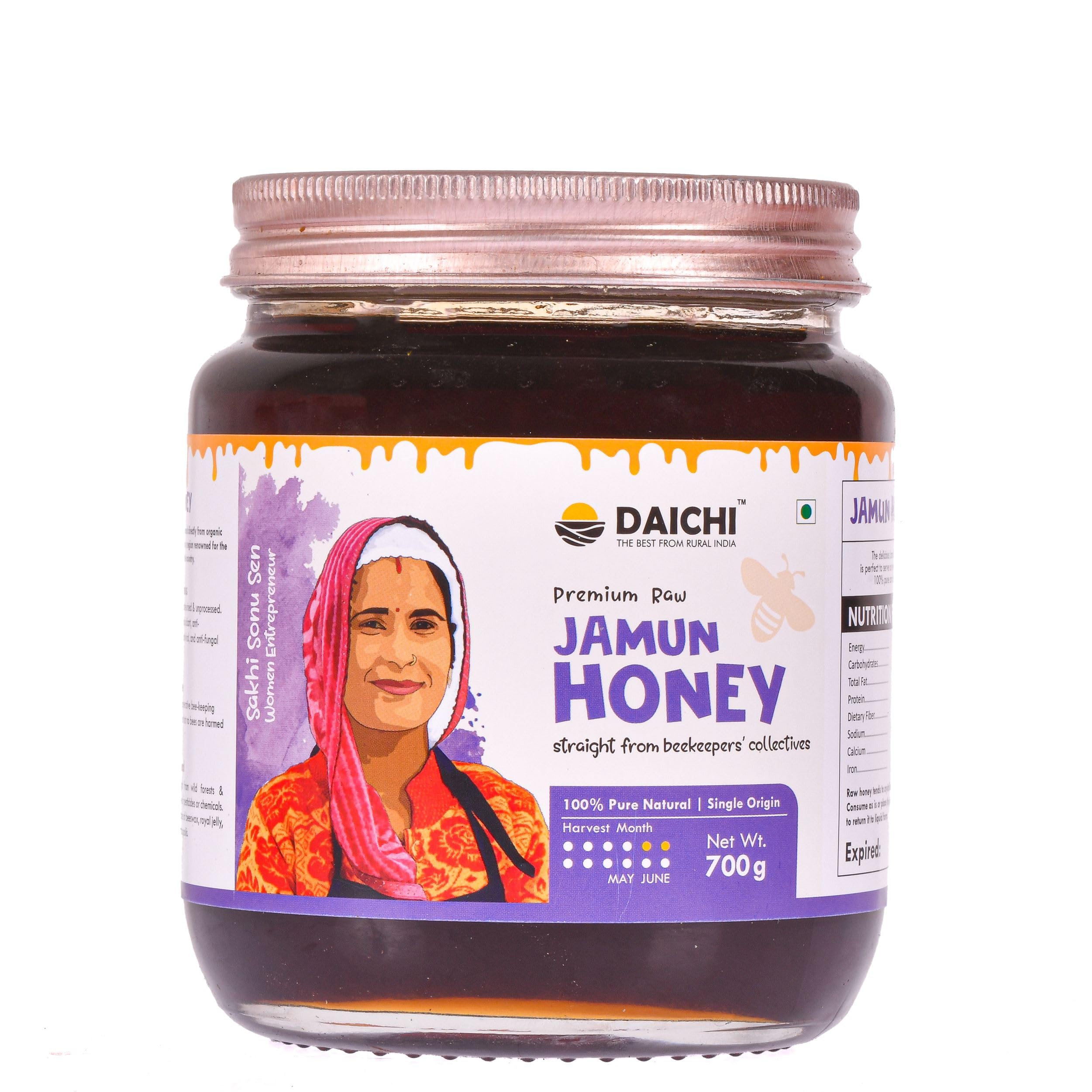 Daichi Jamun Honey - 100% Raw & Unprocessed, Straight from beekeepers ...