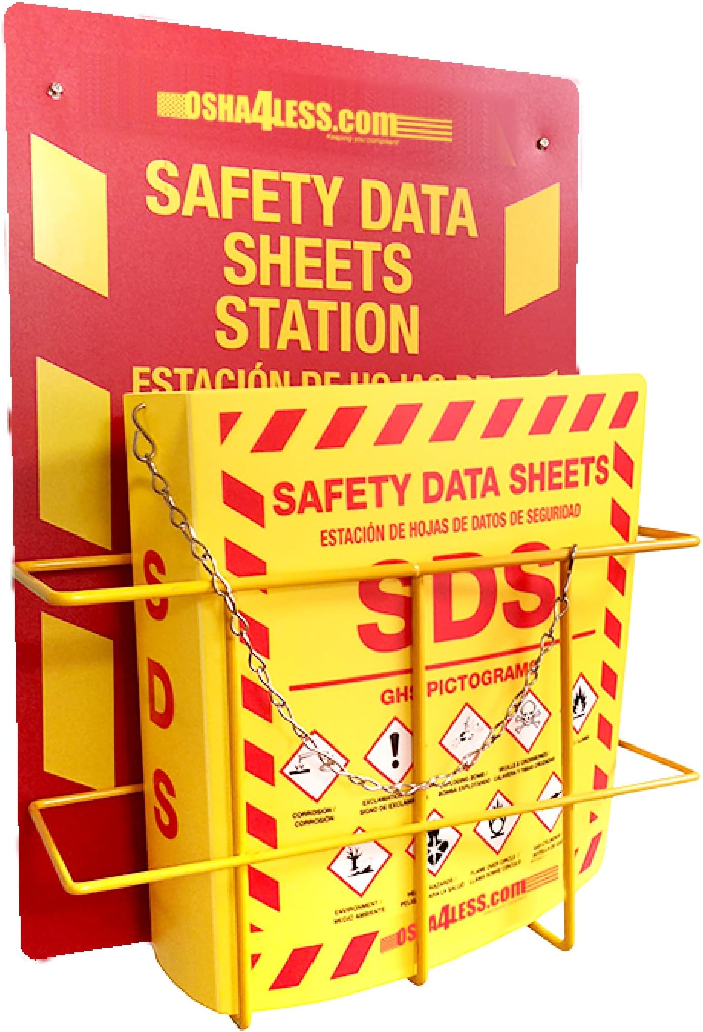 Amazon.com: AdirPro Safety Data Sheet Station - Wall Mount SDS Station ...