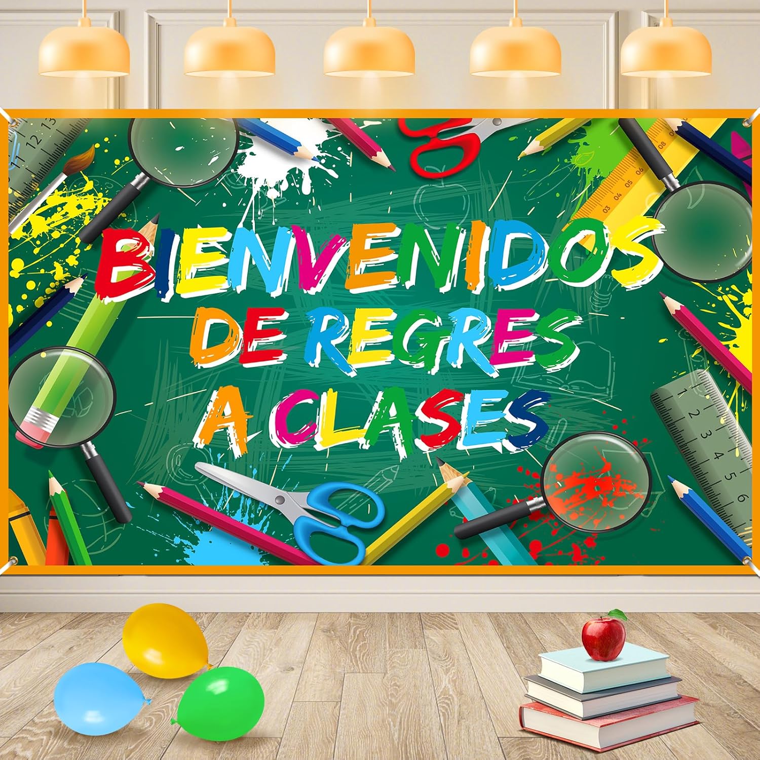 Amazon.com: Bienvenidos Spanish Welcome Back to School Banner ...