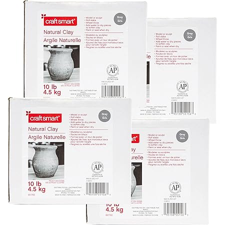Amazon.com: Michaels Natural Air-Dry Clay by Craft Smart - Non-Toxic ...