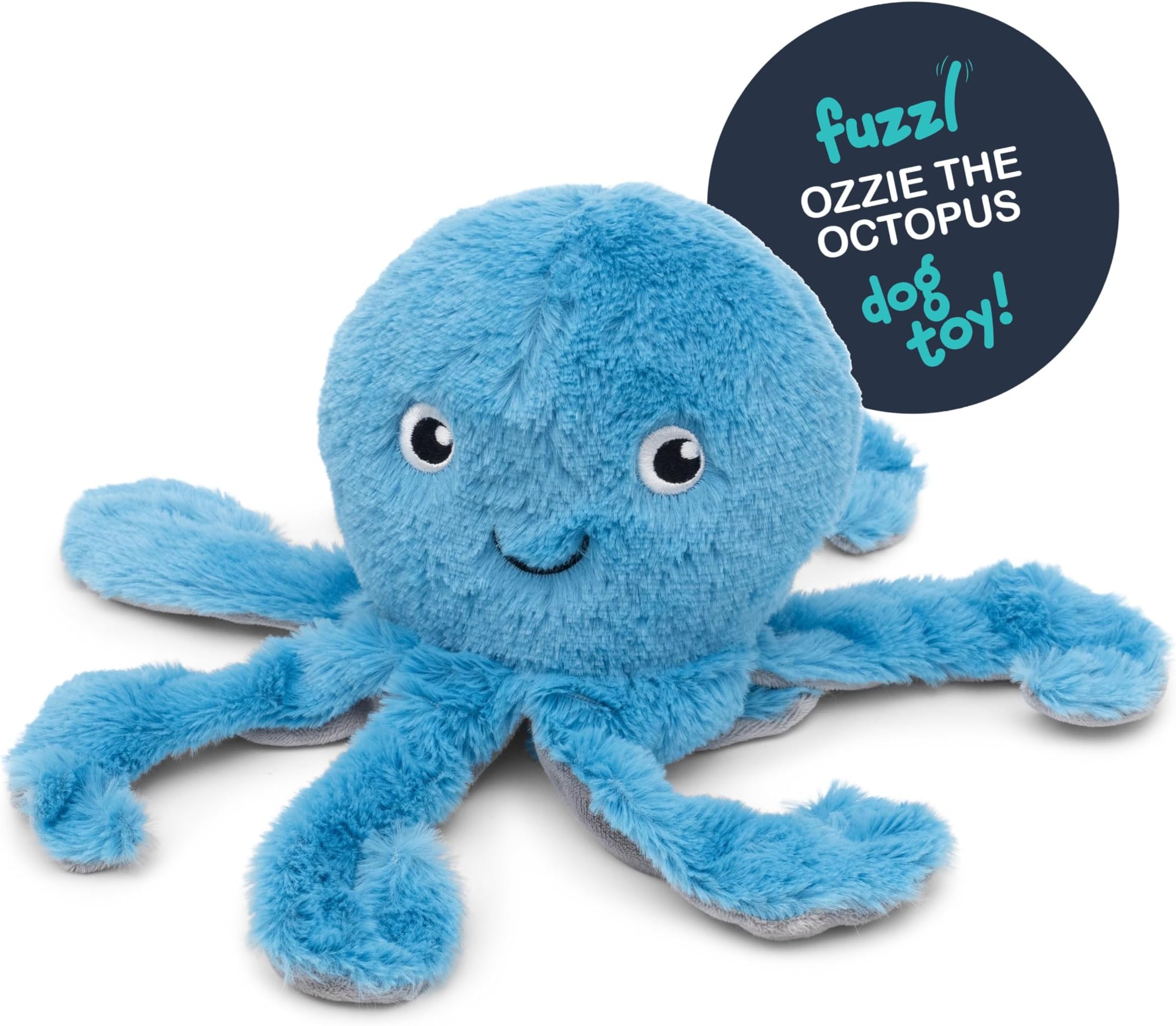 Fuzzl Ozzie the Octopus Plush Dog Toy and Puppy Toys - Interactive Dog ...