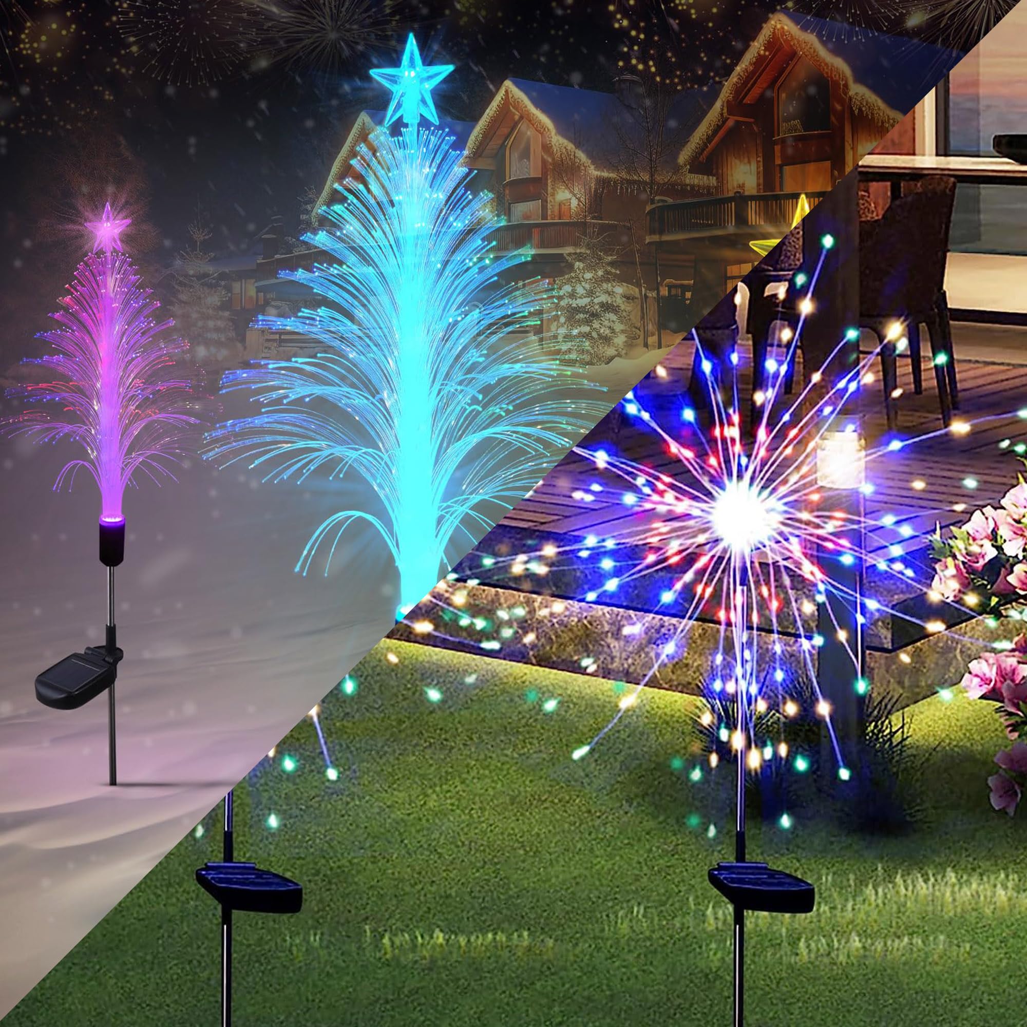 Solar Firework Lights Garden Decorations - Amazon.com