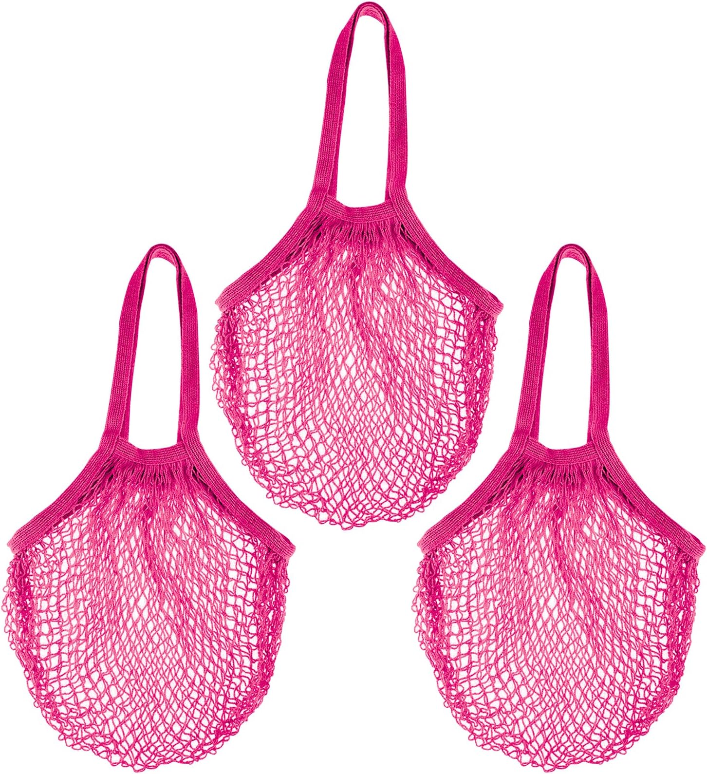 Amazon.com: Reusable Grocery Net Bags, Cotton Mesh Tote, Farmer's ...