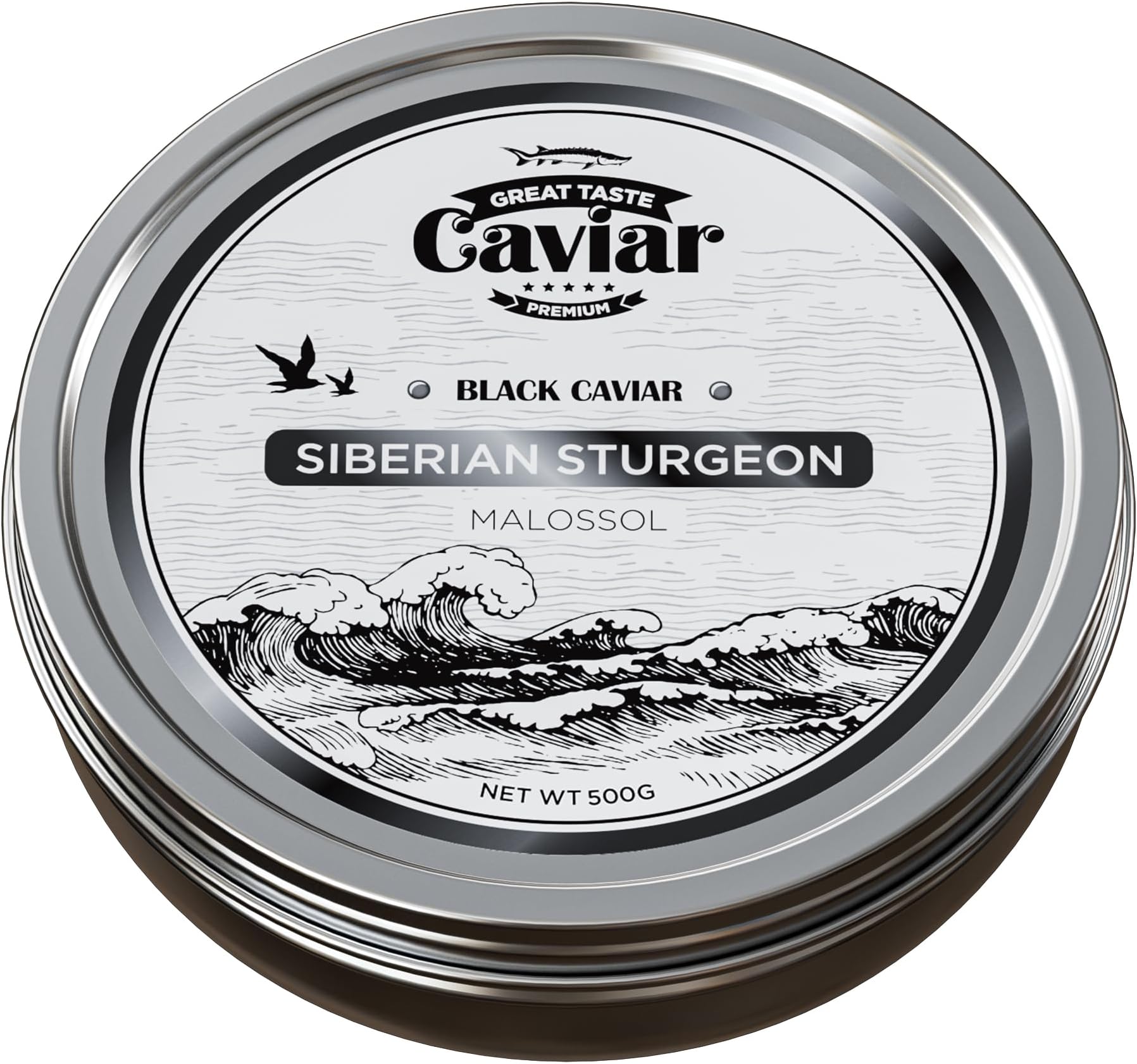 Amazon.com: Great Taste Caviar Siberian Sturgeon Premium Quality Black ...