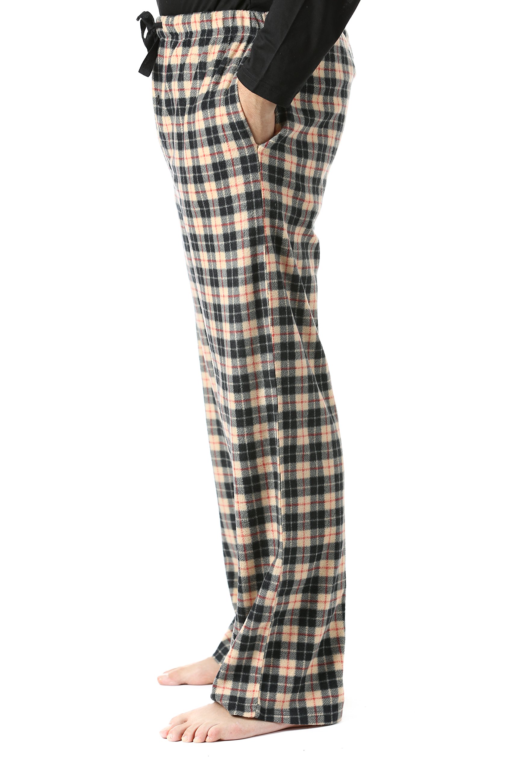 Snapklik.com : 45902-12-L Polar Fleece Pajama Pants For Men Sleepwear PJs