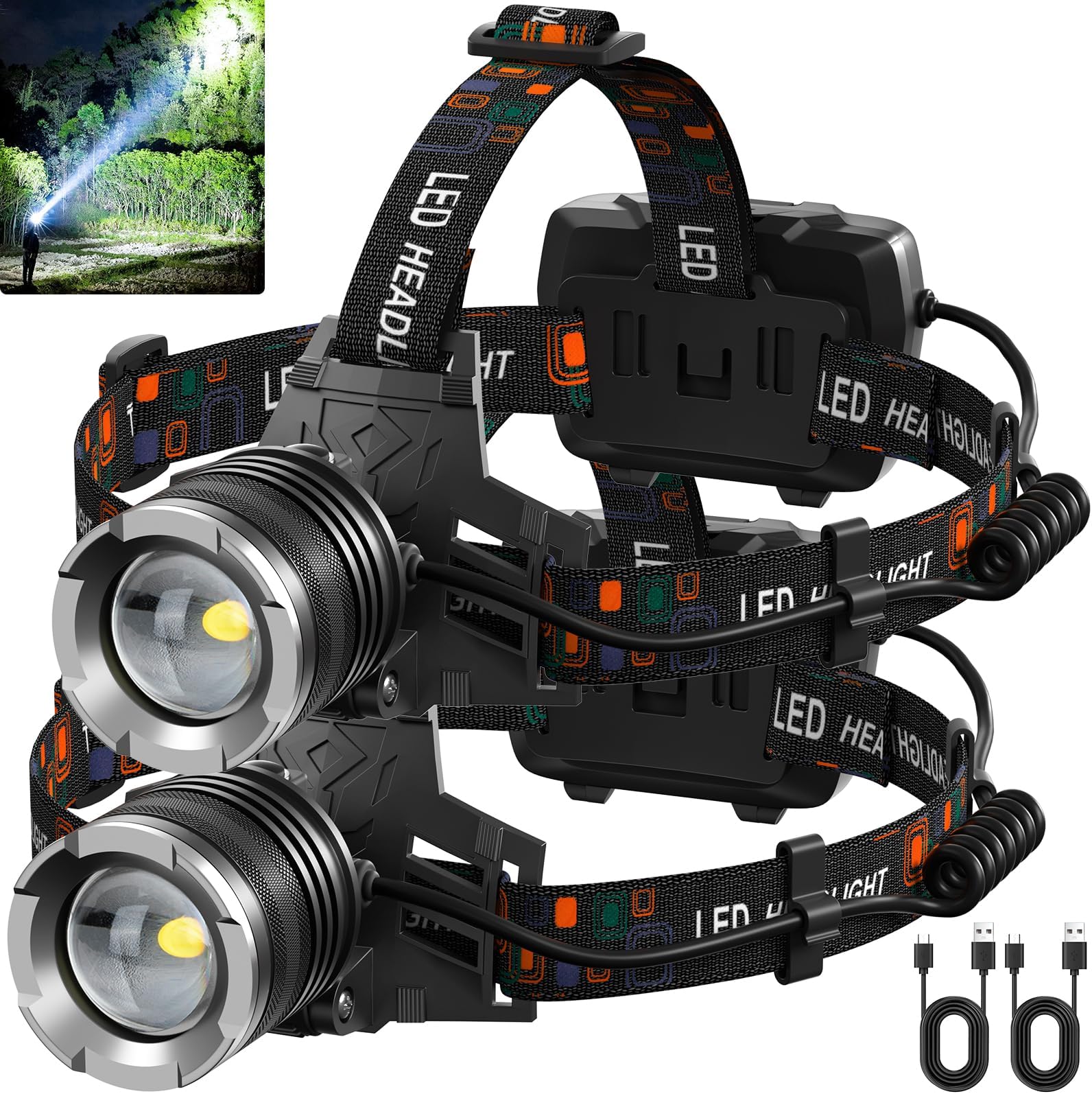 Amazon.com: sofirn Bright Led Headlamp Rechargeable, H05B 1200 Lumens ...