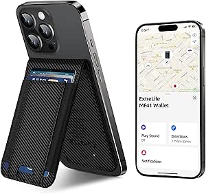 Amazon.com: ExtreLife for Magsafe Wallet, Works with Apple Find My, 8-Card Holder, Adjustable ...