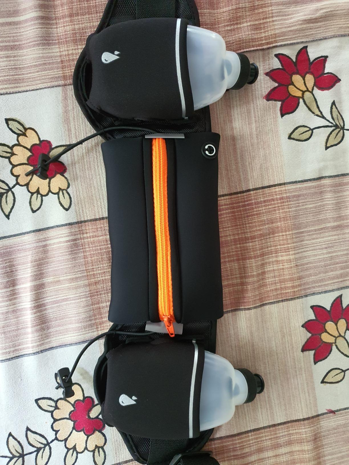 Store2508 Adjustable Running Jogging Waist Mobile Pouch with 2 Pcs 10oz ...