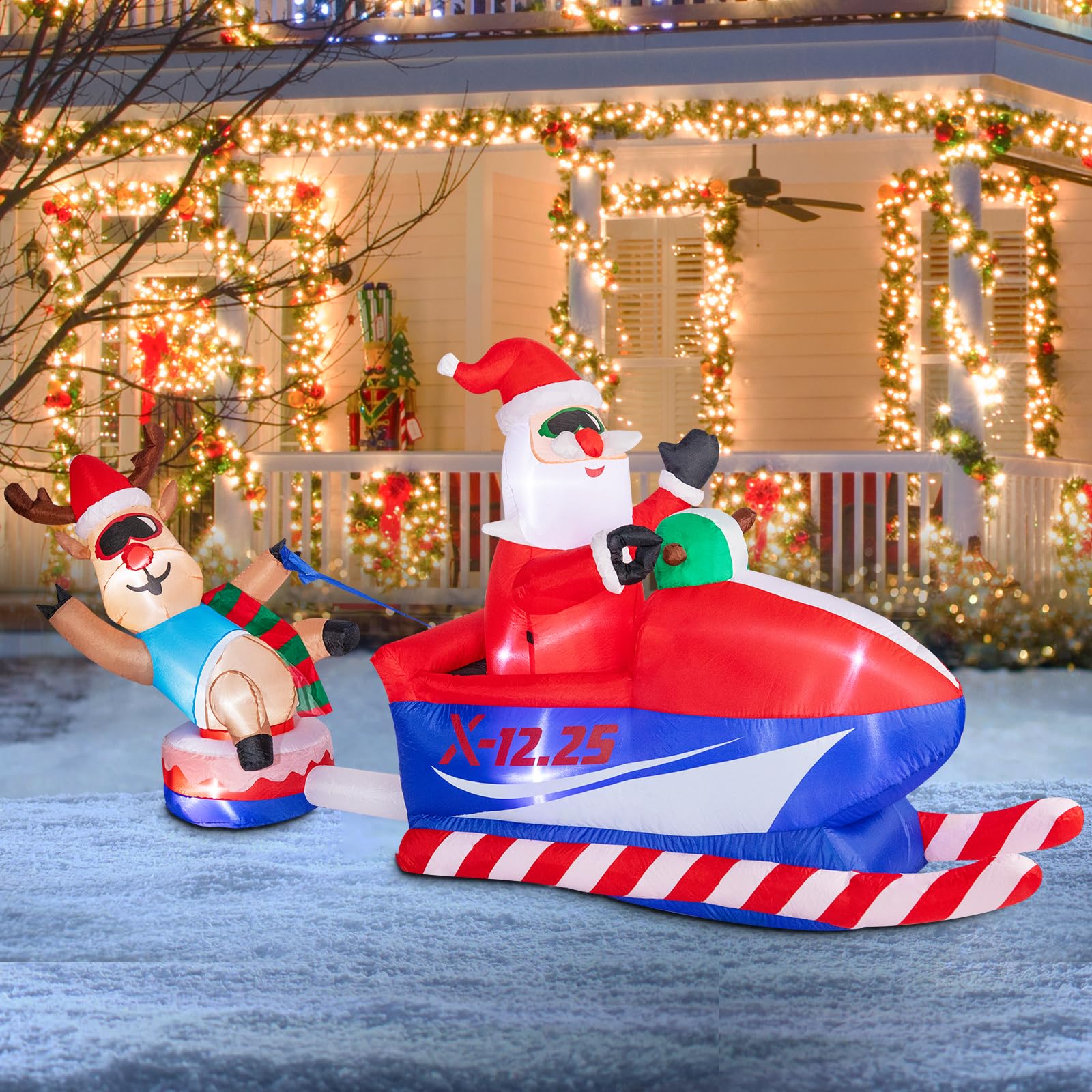 Amazon.com: 8.5 FT Christmas Inflatables Outdoor Decorations, Funny ...