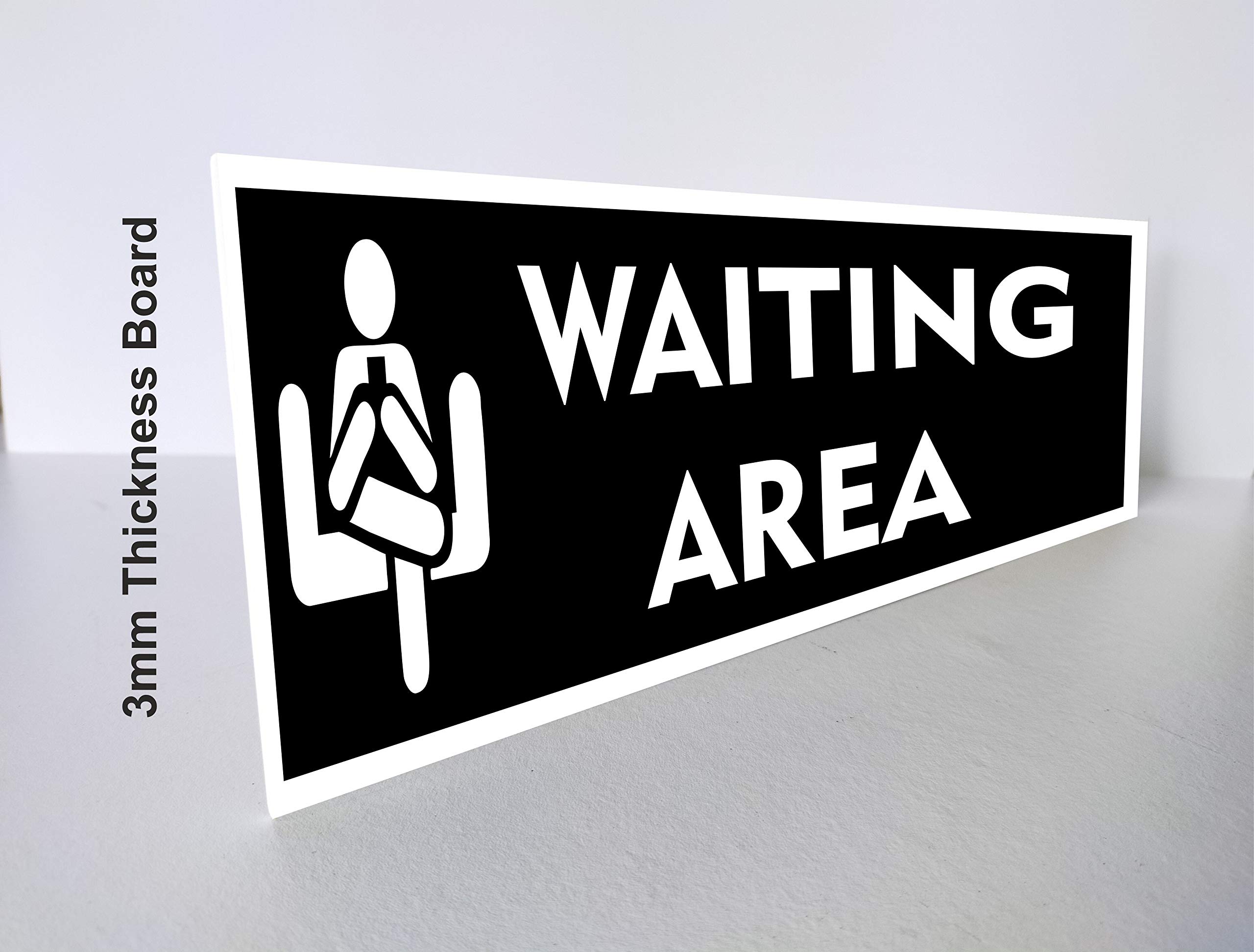 Buy SIGN EVER Waiting Area Sign Boards Office Hospital Bank Clinic ...