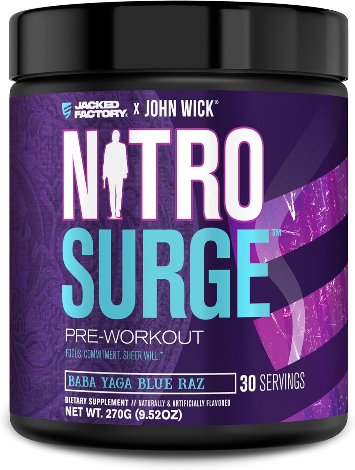 Amazon.com: Jacked Factory X John Wick - Nitrosurge Wick Pre Workout ...