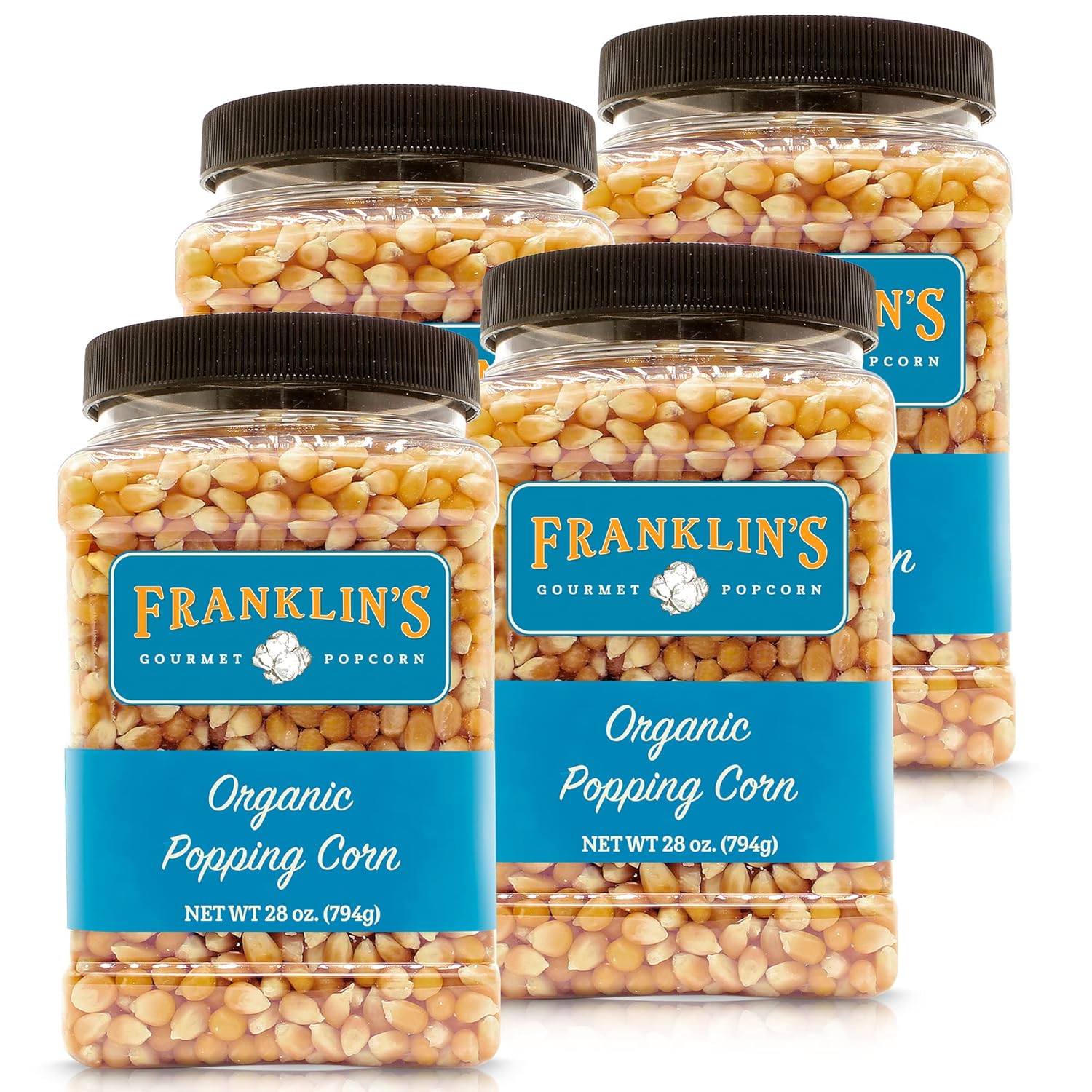 Amazon.com: Franklin’s Gourmet Popcorn Organic Popcorn Kernels for ...