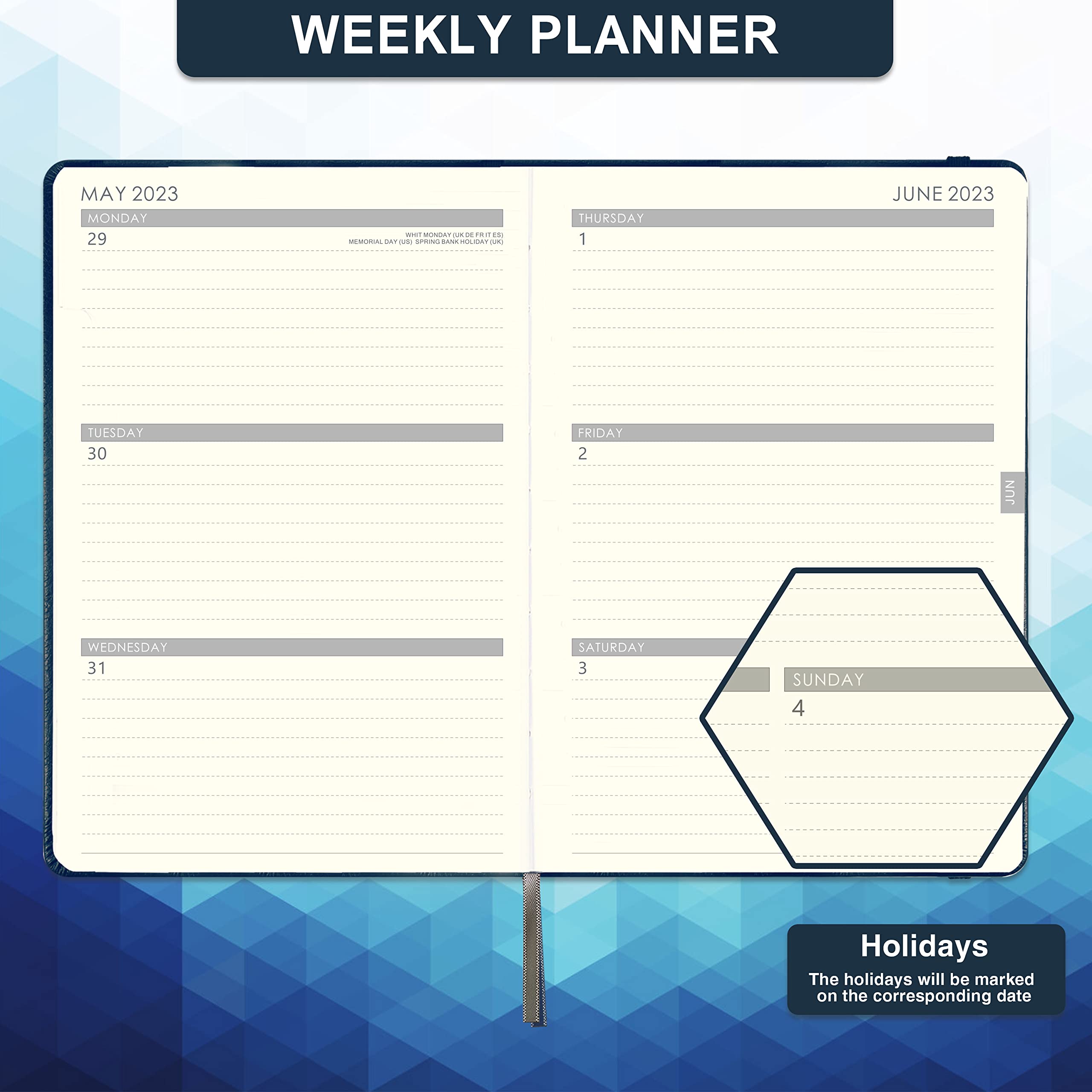 Snapklik.com : 2023 Planner - 2023 Weekly & Monthly Academic Planner