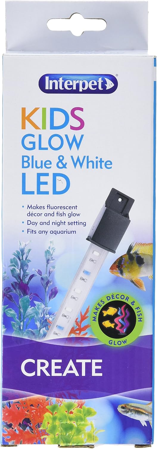 Interpet Kids Glow White and Blue LED Light for Aquarium : Amazon.co.uk ...