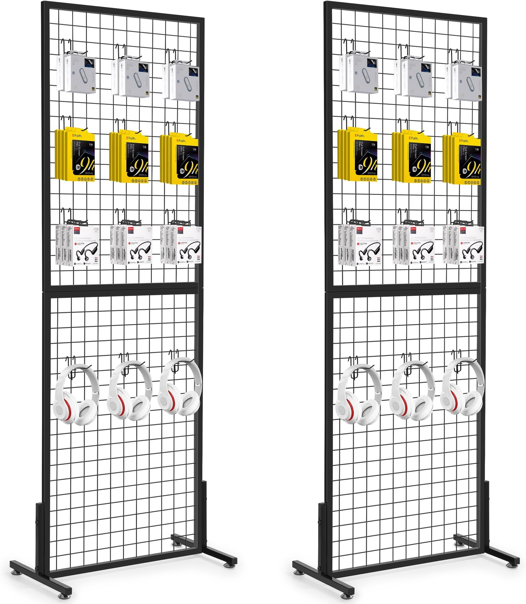 Amazon.com: Rengue Grid Wall Panels - 2 Packs 2' x 6' Gridwall Panels ...