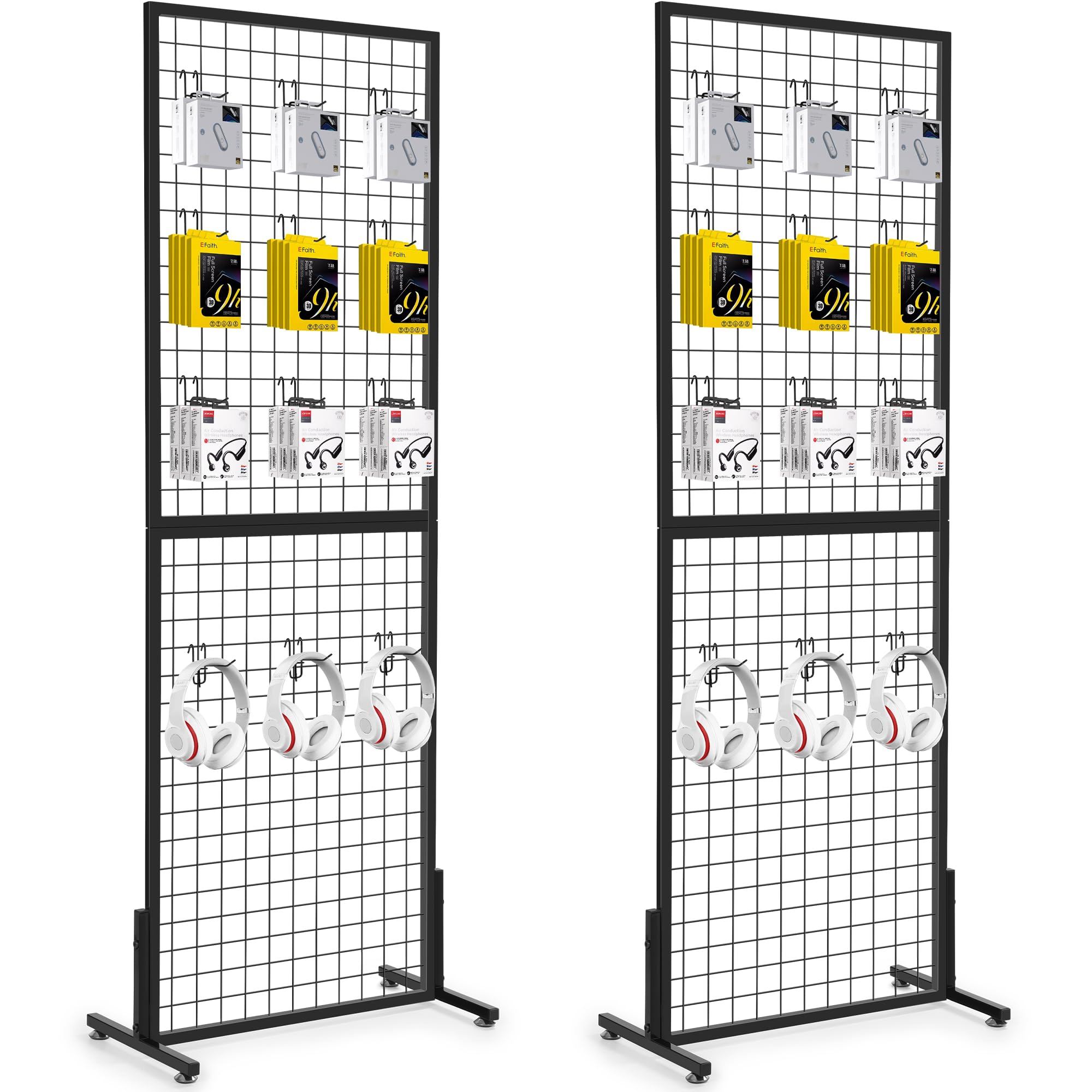 Amazon.com: Grid Wall Panels - 2 Packs 2' x 6' Gridwall Panels Wire Grid Panel, Wire Grid Wall ...