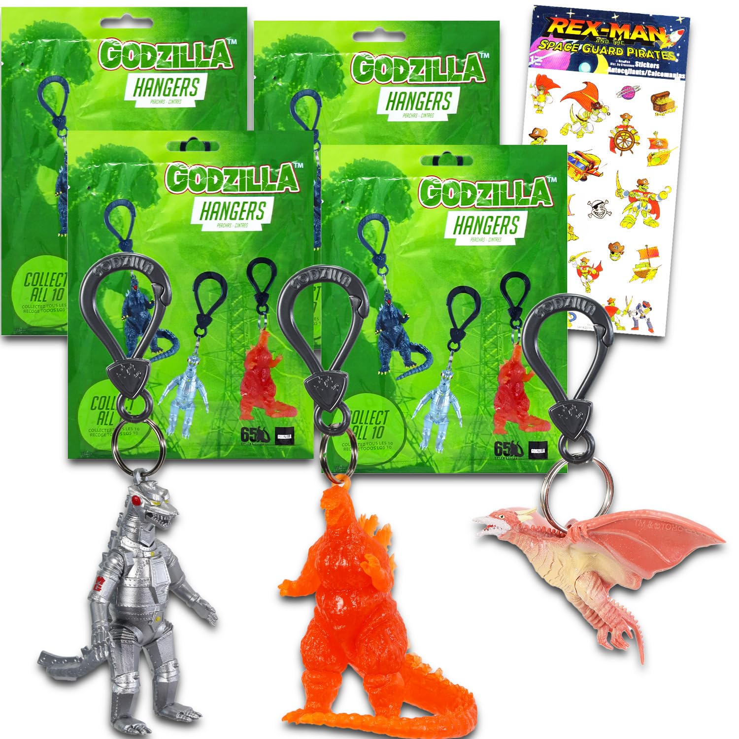 Amazon.com: Godzilla Blind Bags Party Favors 4 Pack - Bundle with 4 ...