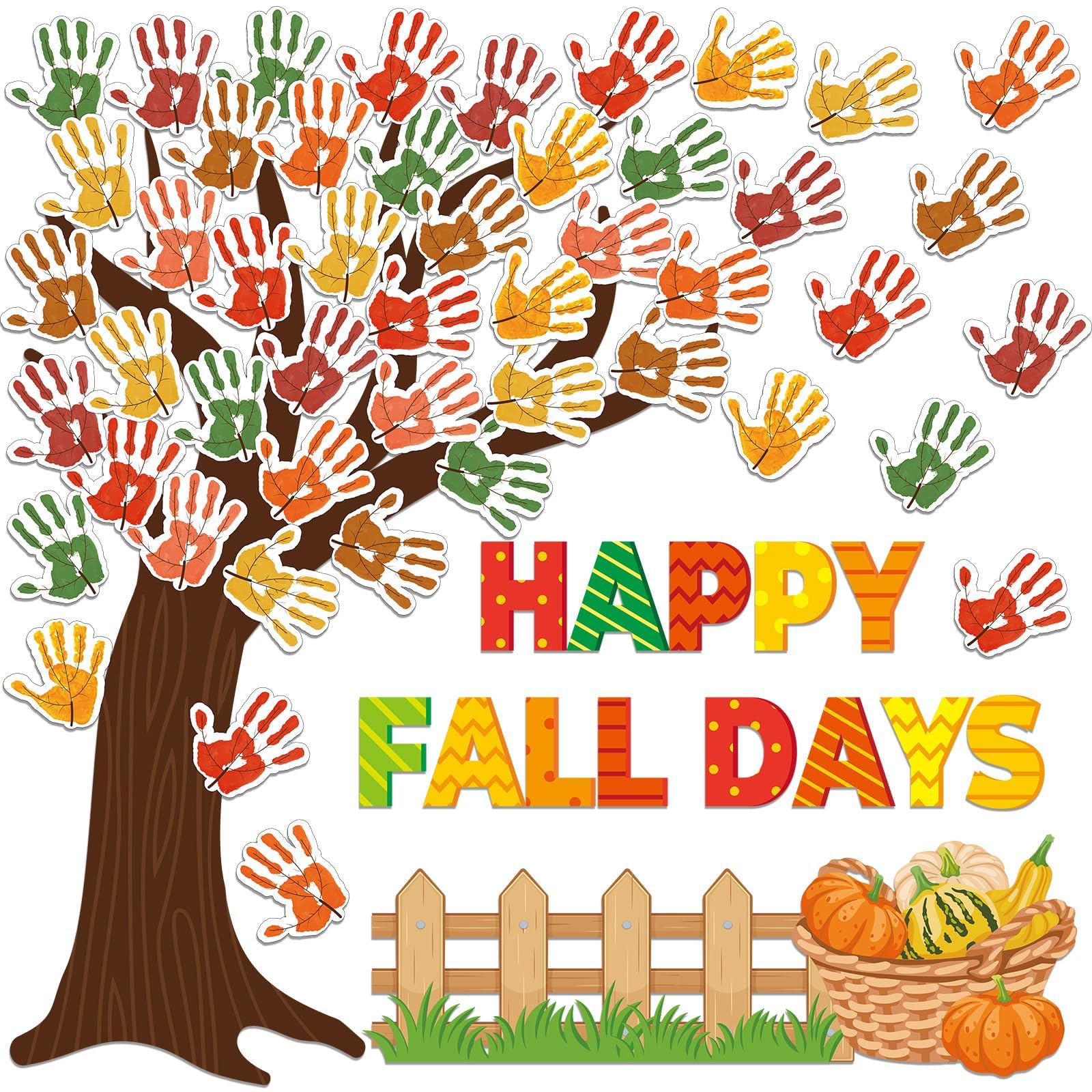 Amazon.com: Fall Tree Bulletin Board Sets Autumn Fall Classroom Tree ...
