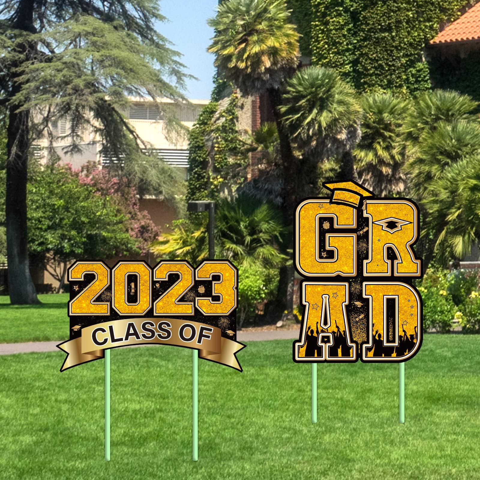 Amazon.com : 2 Pieces 2023 Graduation Yard Signs, Graduation Yard ...