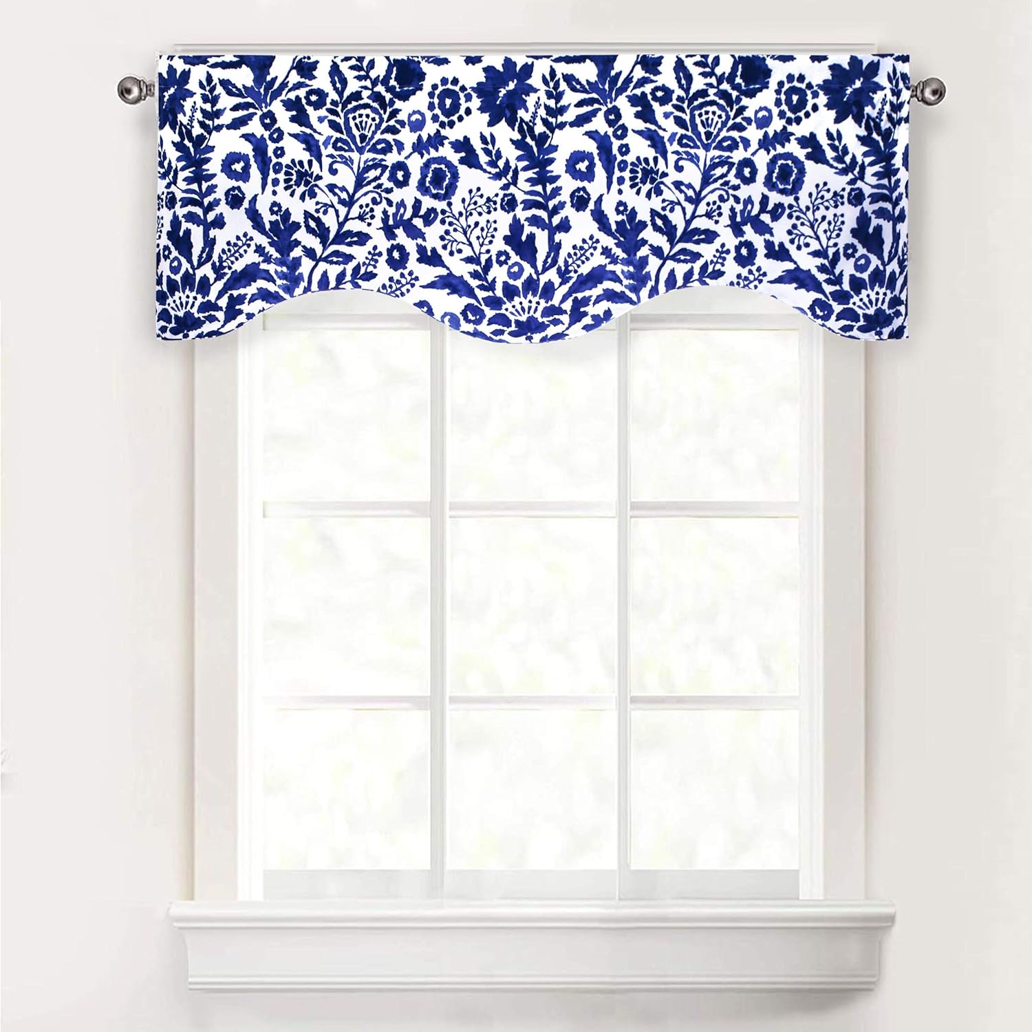 Amazon.com: DriftAway Julia Lined Valance Double Layer Thermal ...